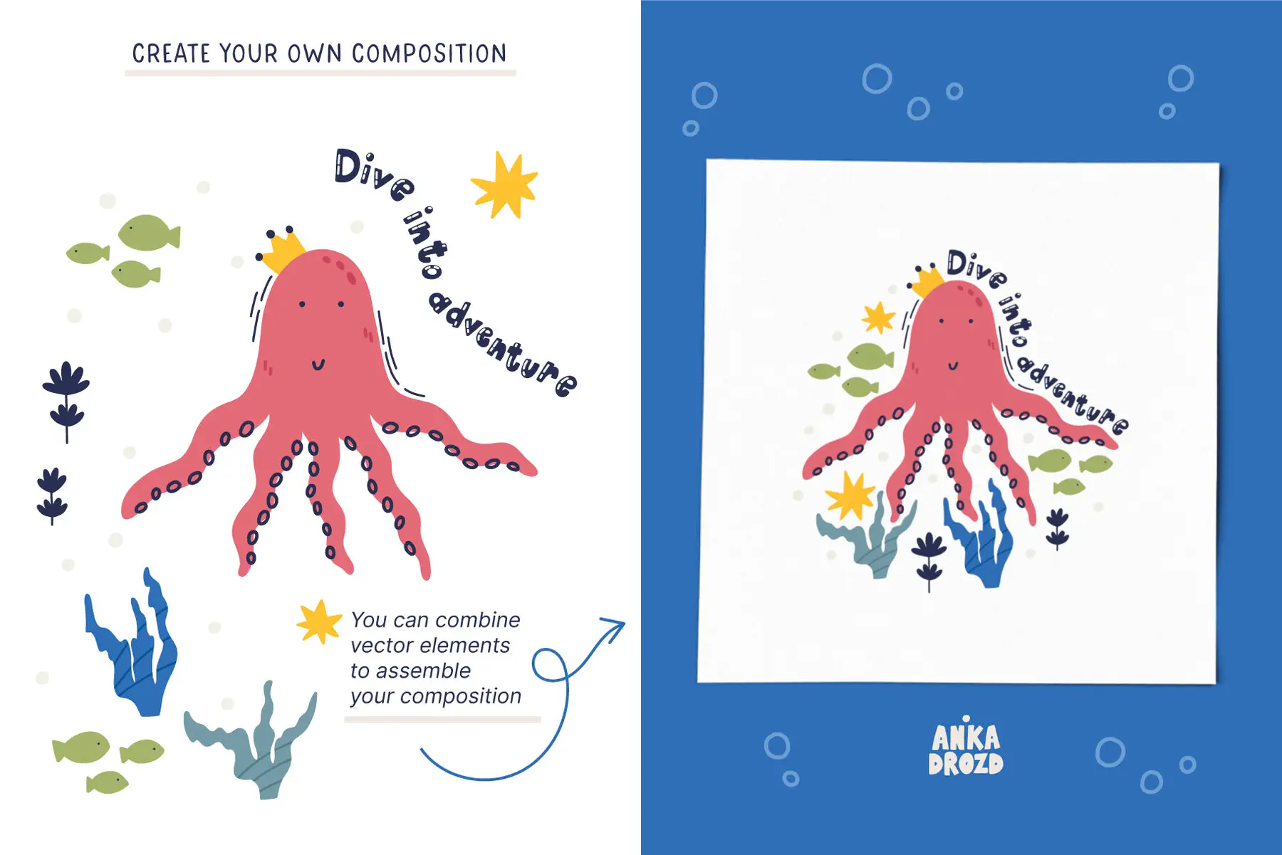 Aquatic Life Graphics - YouWorkForThem
