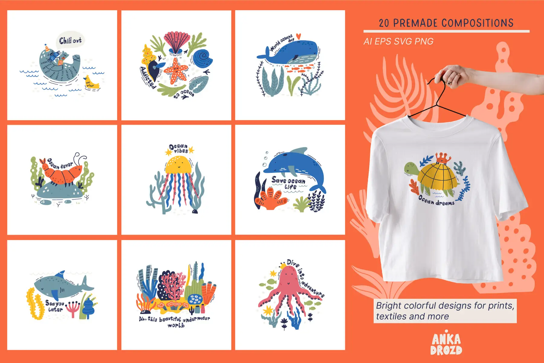 Aquatic Life Graphics - YouWorkForThem