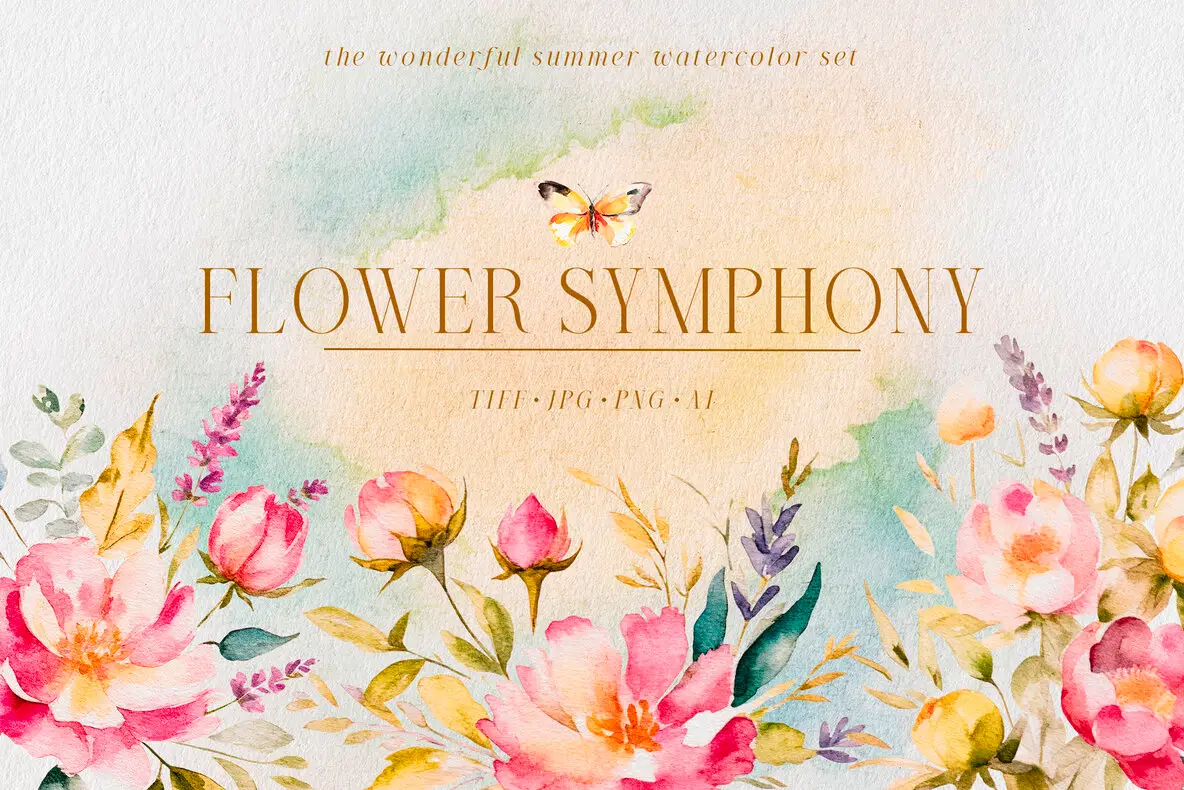 Flower Symphony Graphics - YouWorkForThem