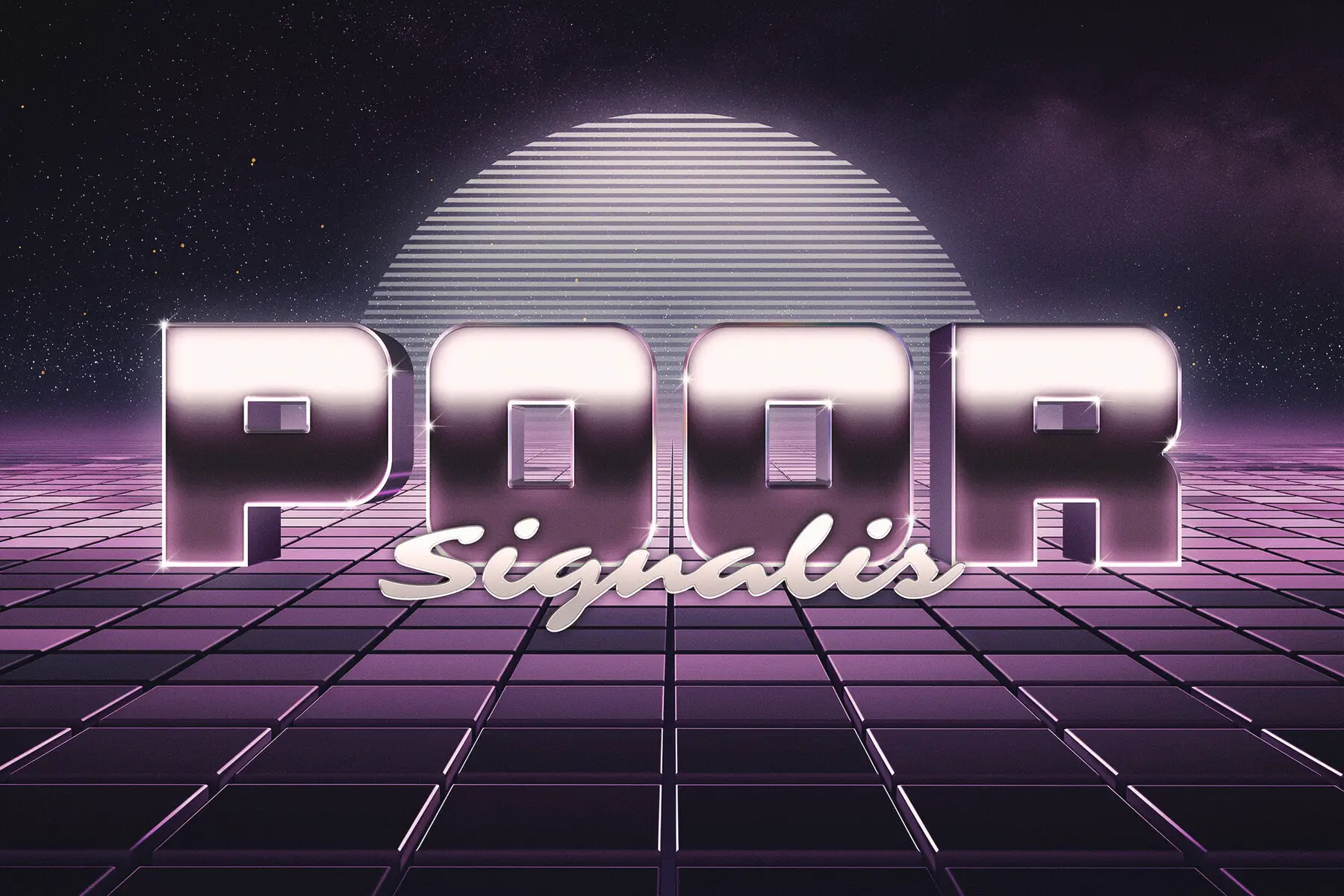 Retrowave Galaxy Text Effect - YouWorkForThem