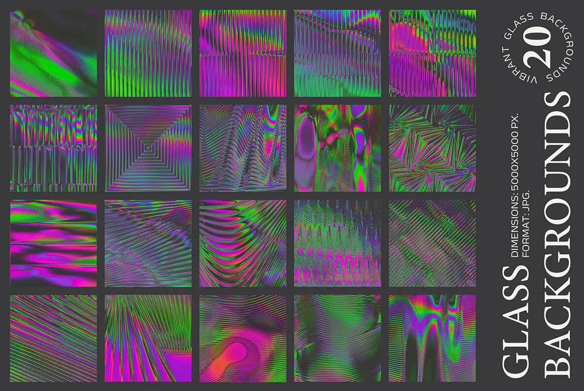 20 Vibrant Glass Backgrounds Graphics - YouWorkForThem