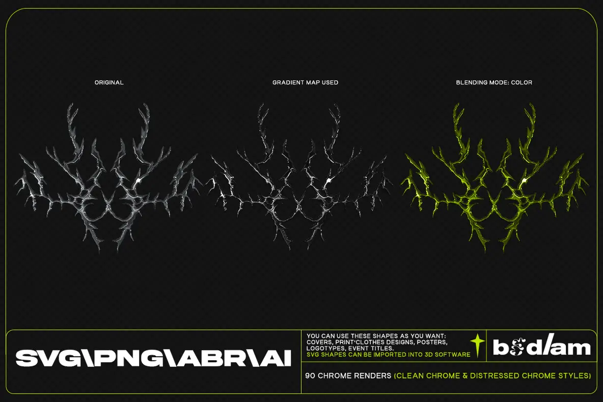 Bedlam - Vector Shapes and Brushes Graphics - YouWorkForThem