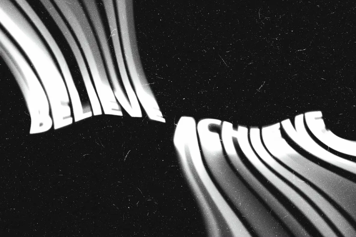 Flowing Text Effect Font - FontPath