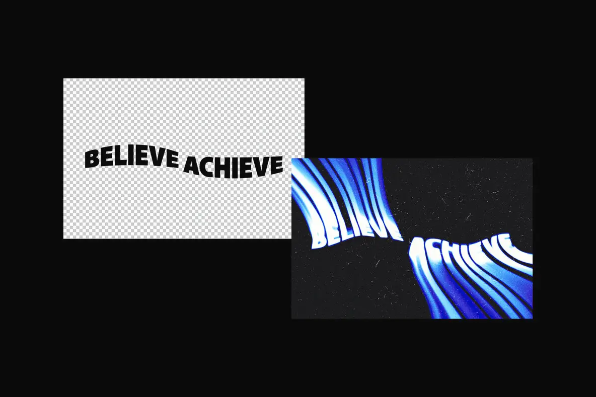 Flowing Text Effect Font - FontPath