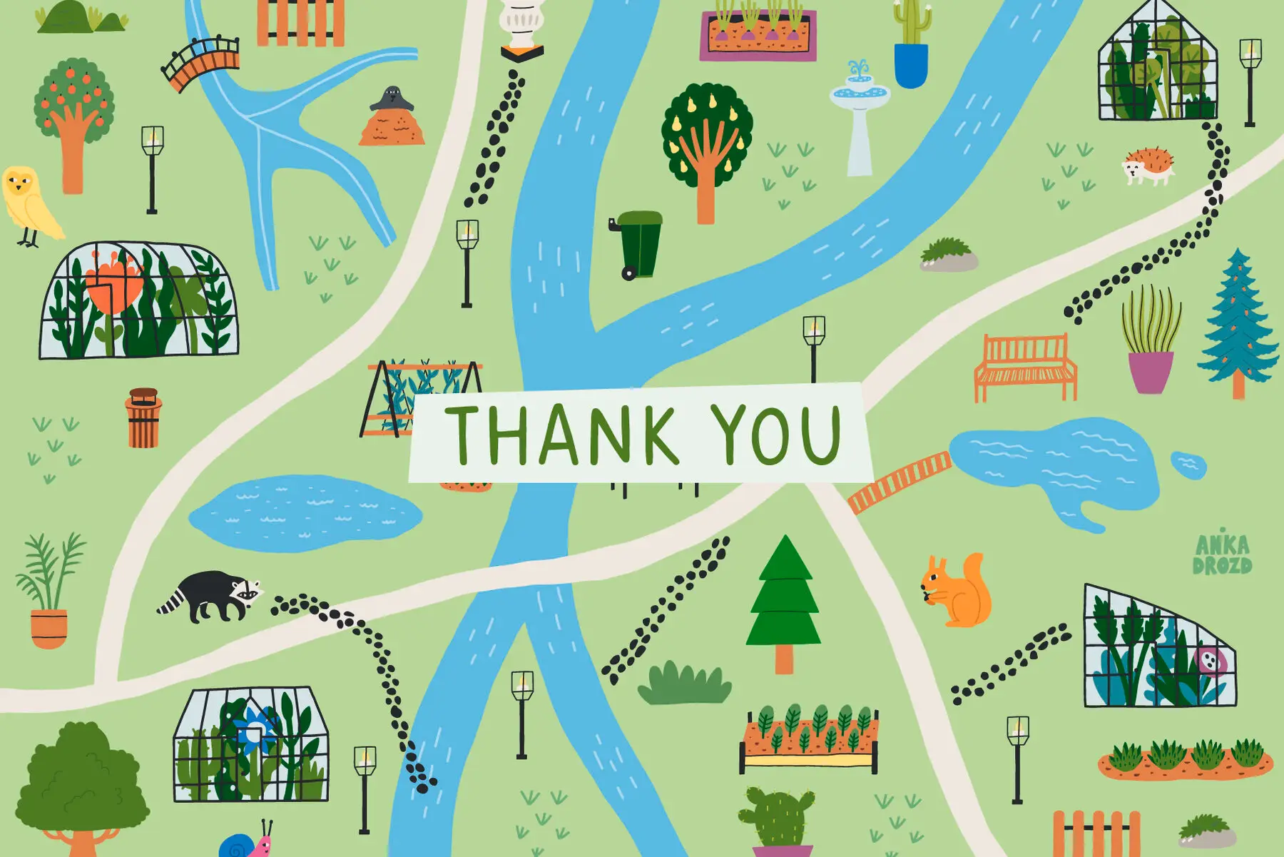 Botanical Garden Map Nature - YouWorkForThem