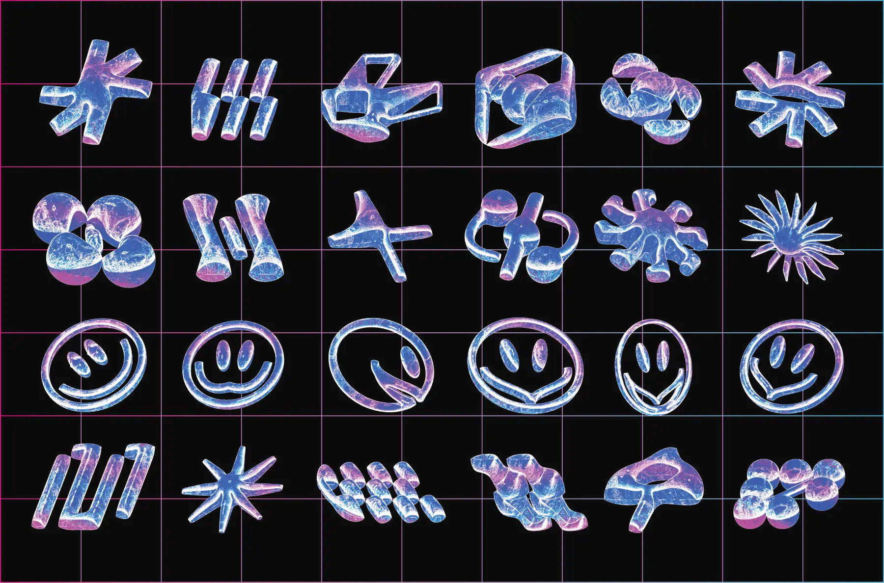 Y2K Marble Glass - Part 1 Graphics - YouWorkForThem