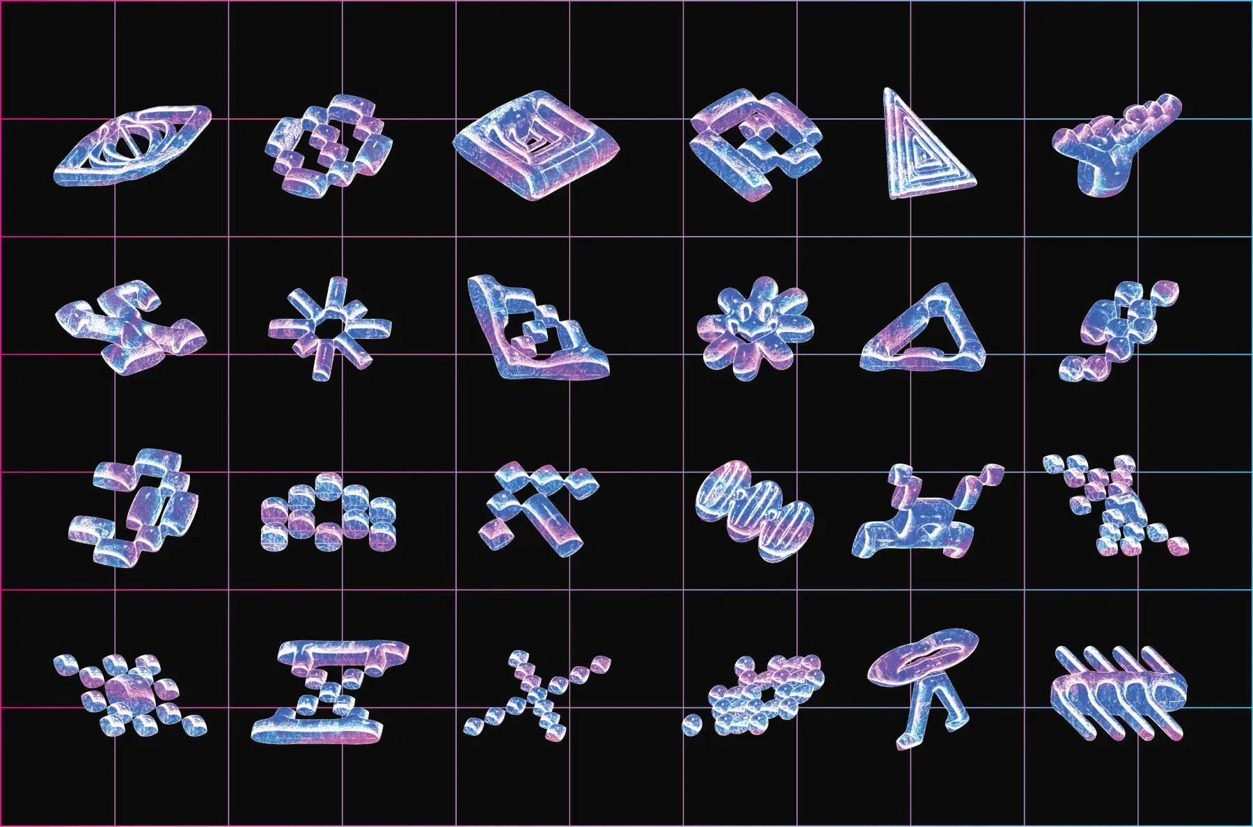 Y2K Marble Glass - Part 1 Graphics - YouWorkForThem