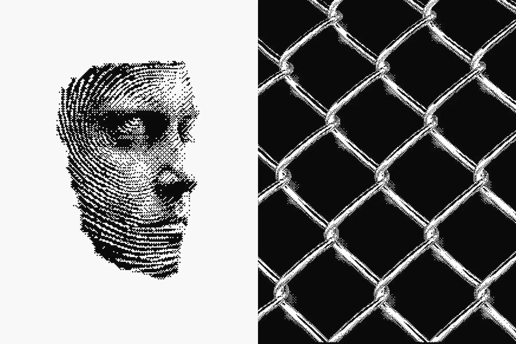 Abstract Dithering Bitmap Shapes Graphics - YouWorkForThem