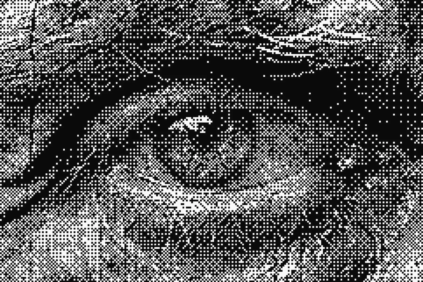 Abstract Dithering Bitmap Shapes Objects - YouWorkForThem
