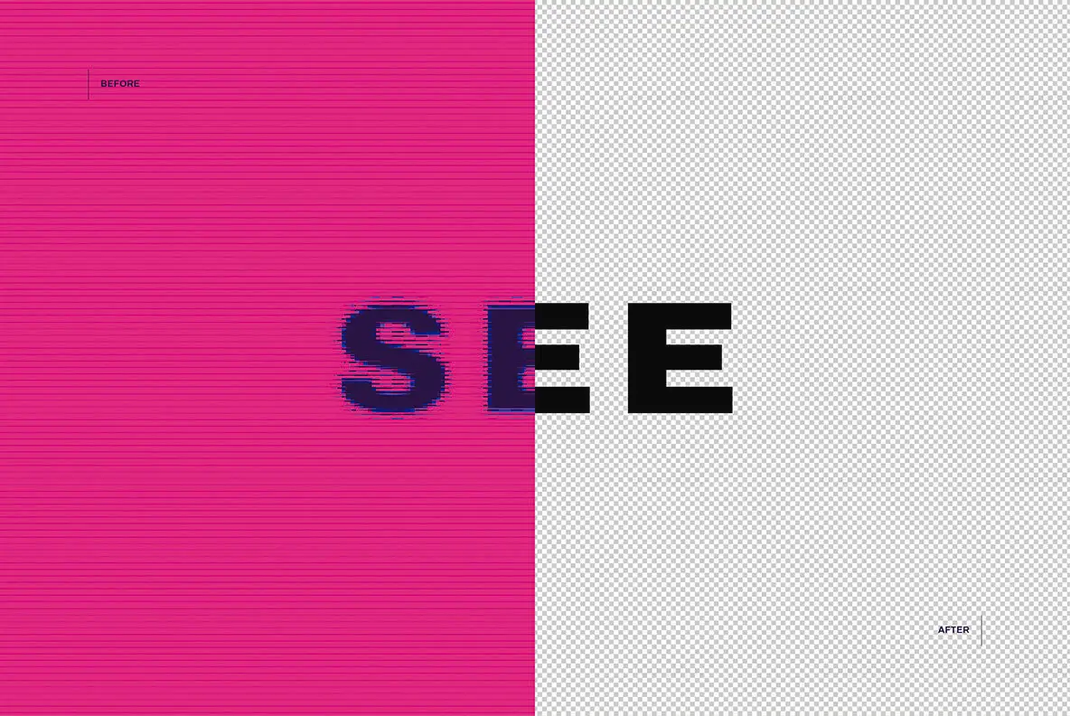 Phosphene Distortion Text Effect - YouWorkForThem