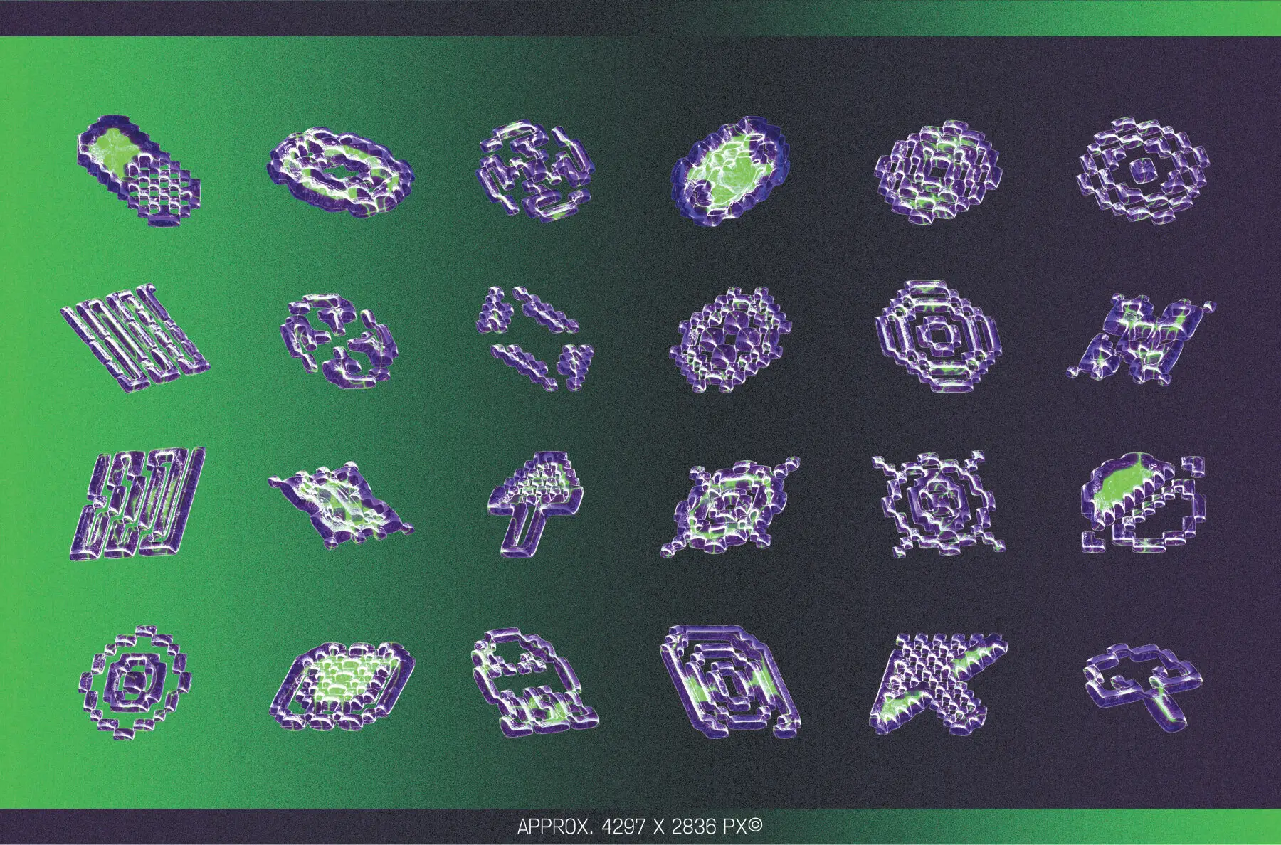 Y2K Marble Glass Part 3 Graphics - YouWorkForThem