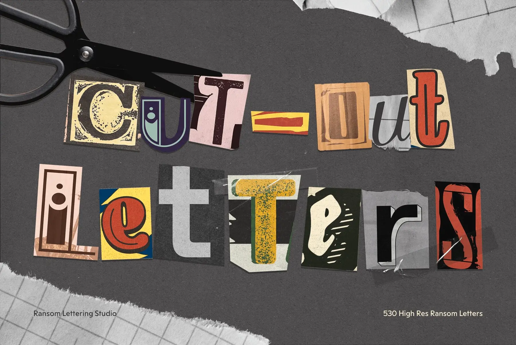 Ransom Lettering Studio Graphics - YouWorkForThem