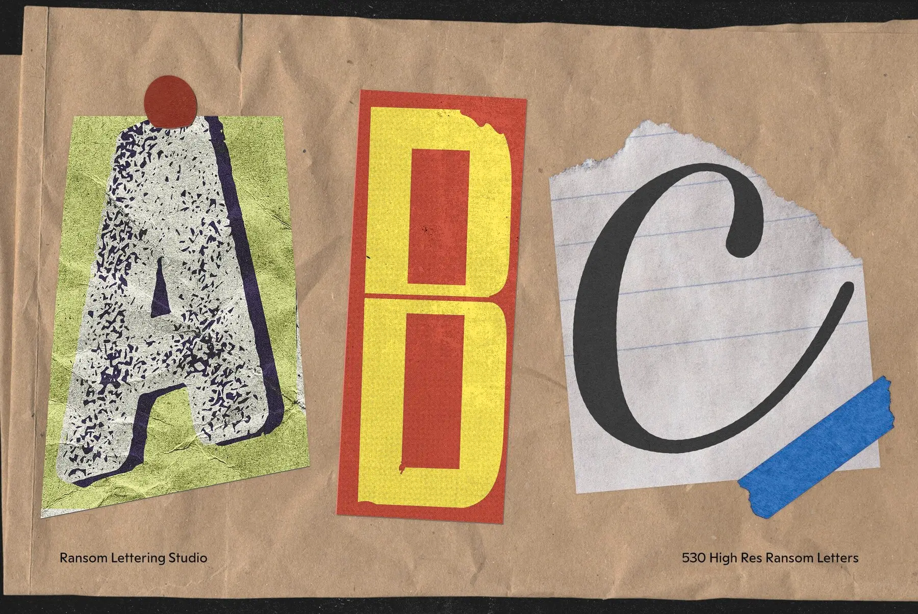 Ransom Lettering Studio Graphics - YouWorkForThem