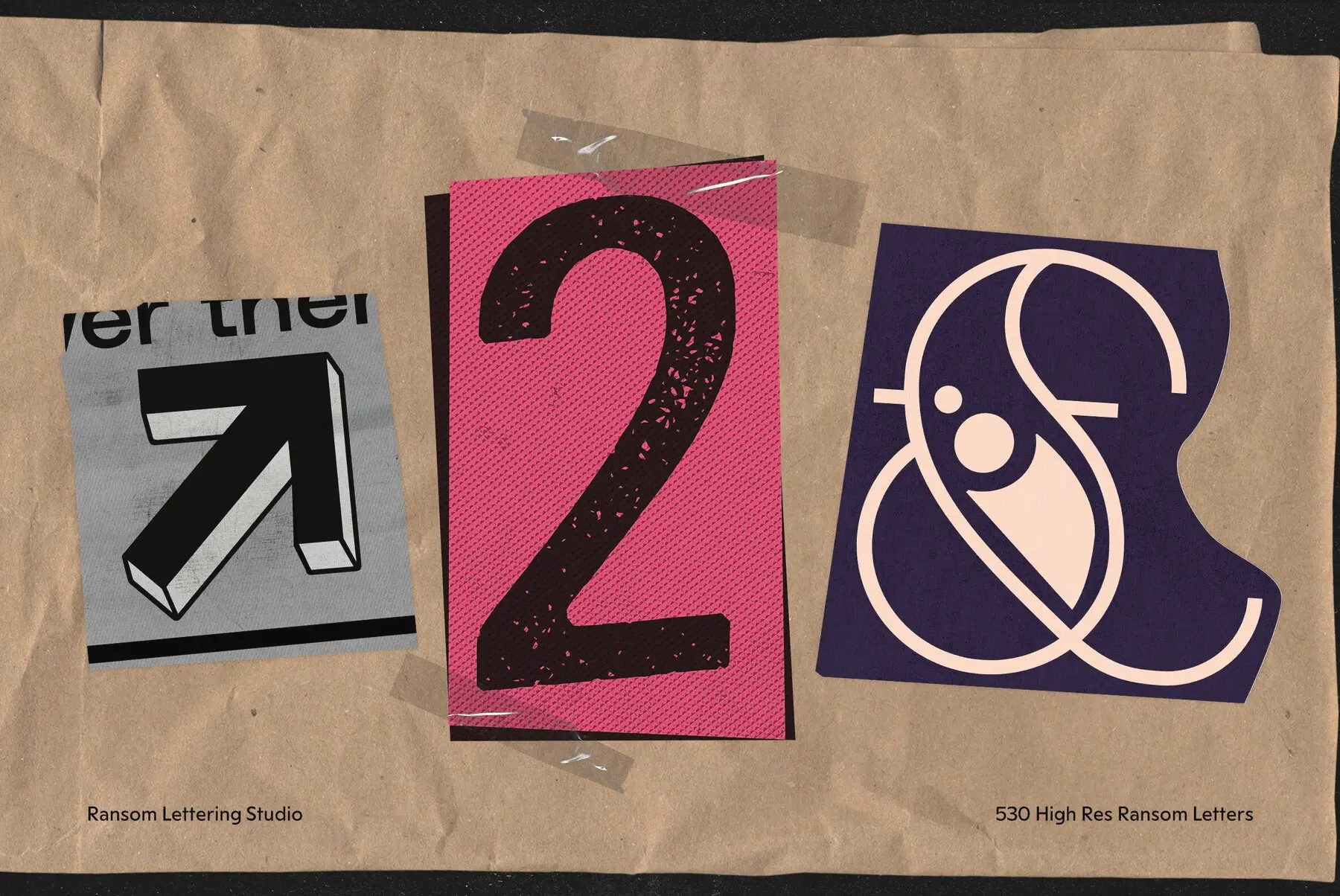 Ransom Lettering Studio Graphics - YouWorkForThem