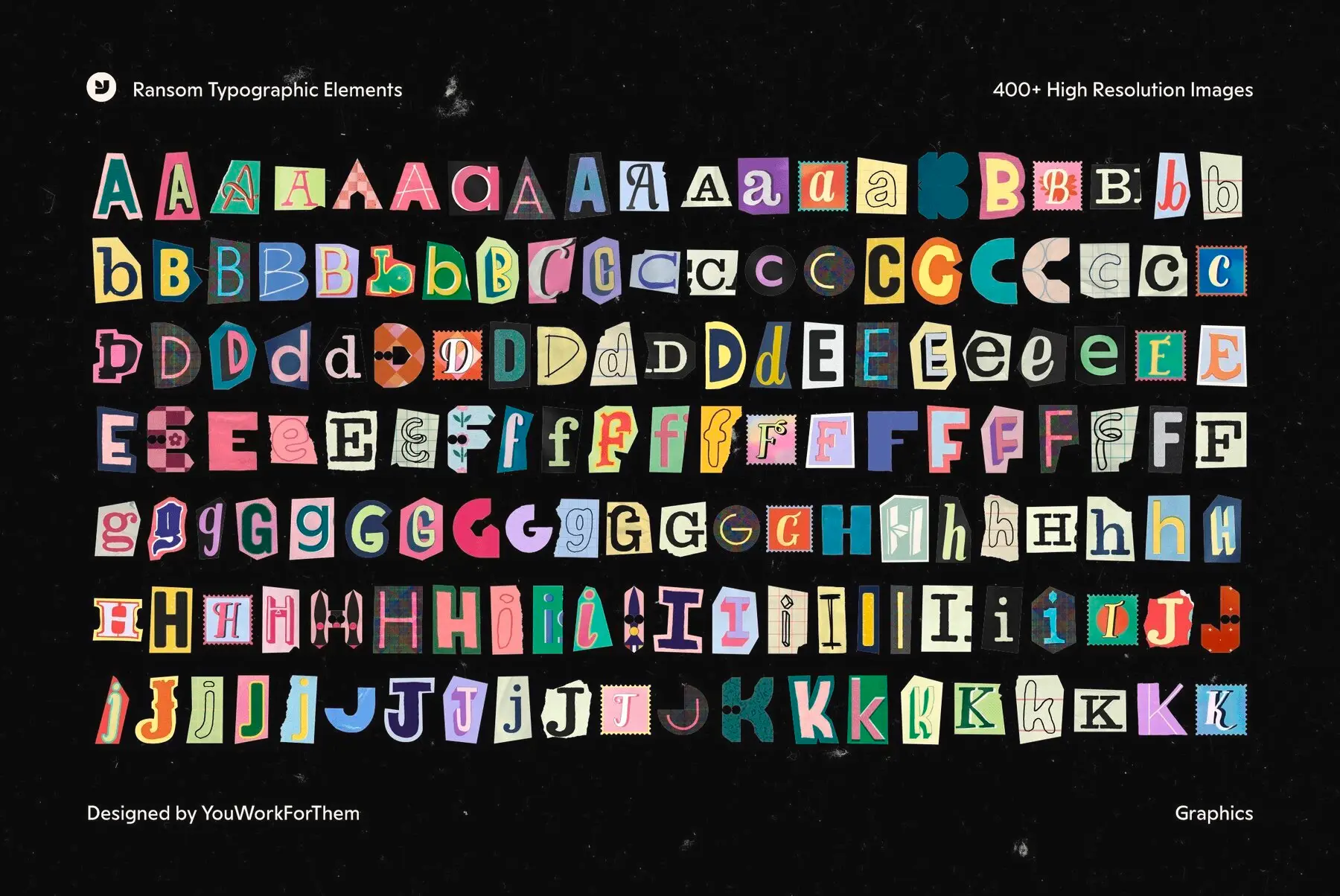 Ransom Typographic Elements Graphics - YouWorkForThem