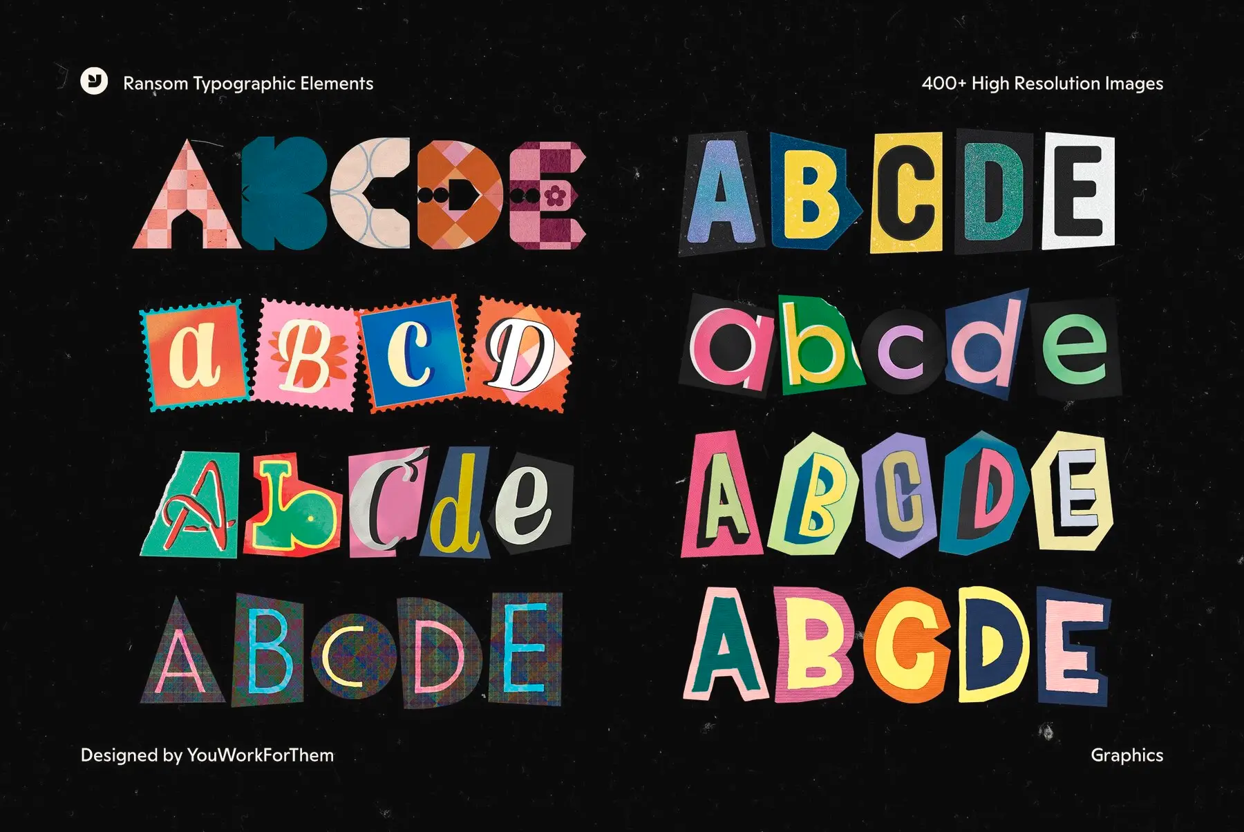 Ransom Typographic Elements Graphics - YouWorkForThem