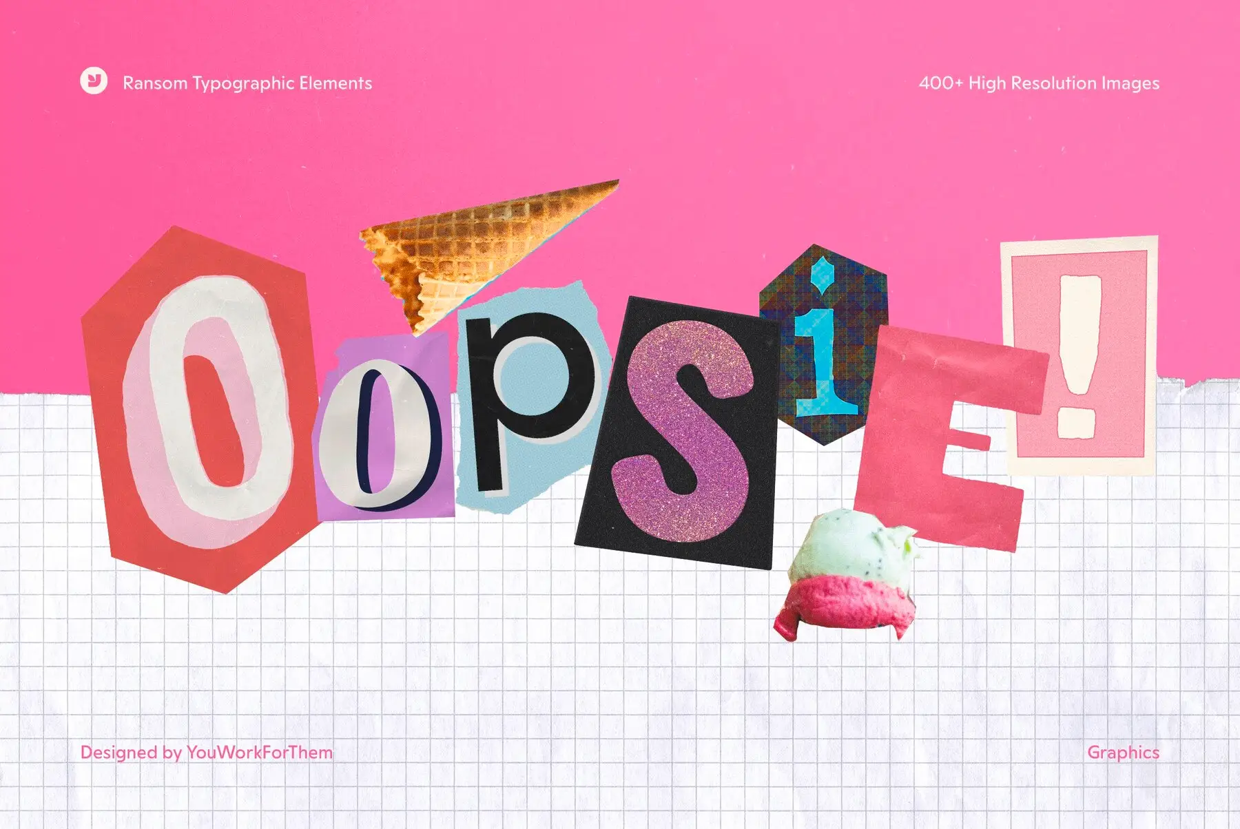 Ransom Typographic Elements Graphics - YouWorkForThem