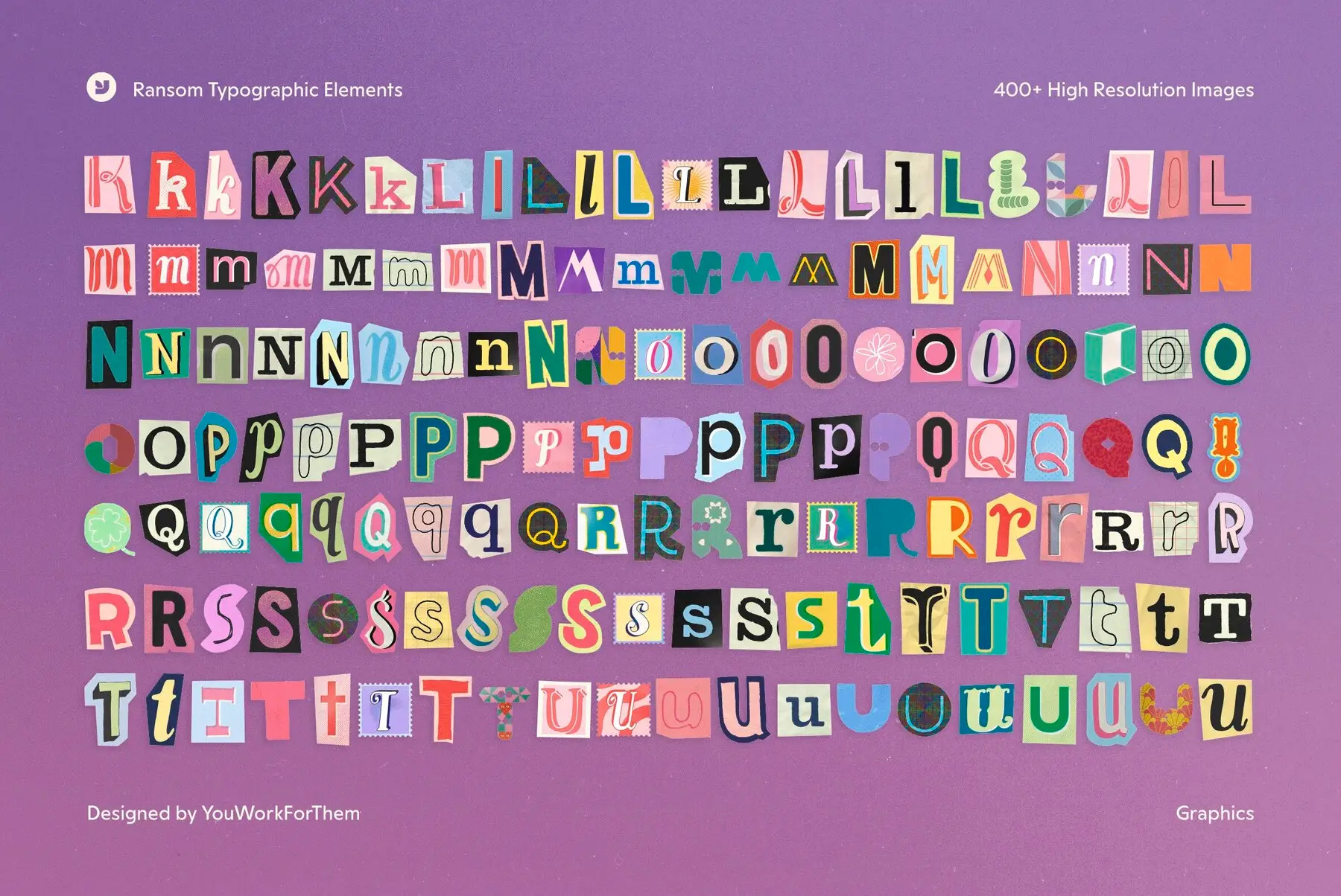 Ransom Typographic Elements Graphics - YouWorkForThem
