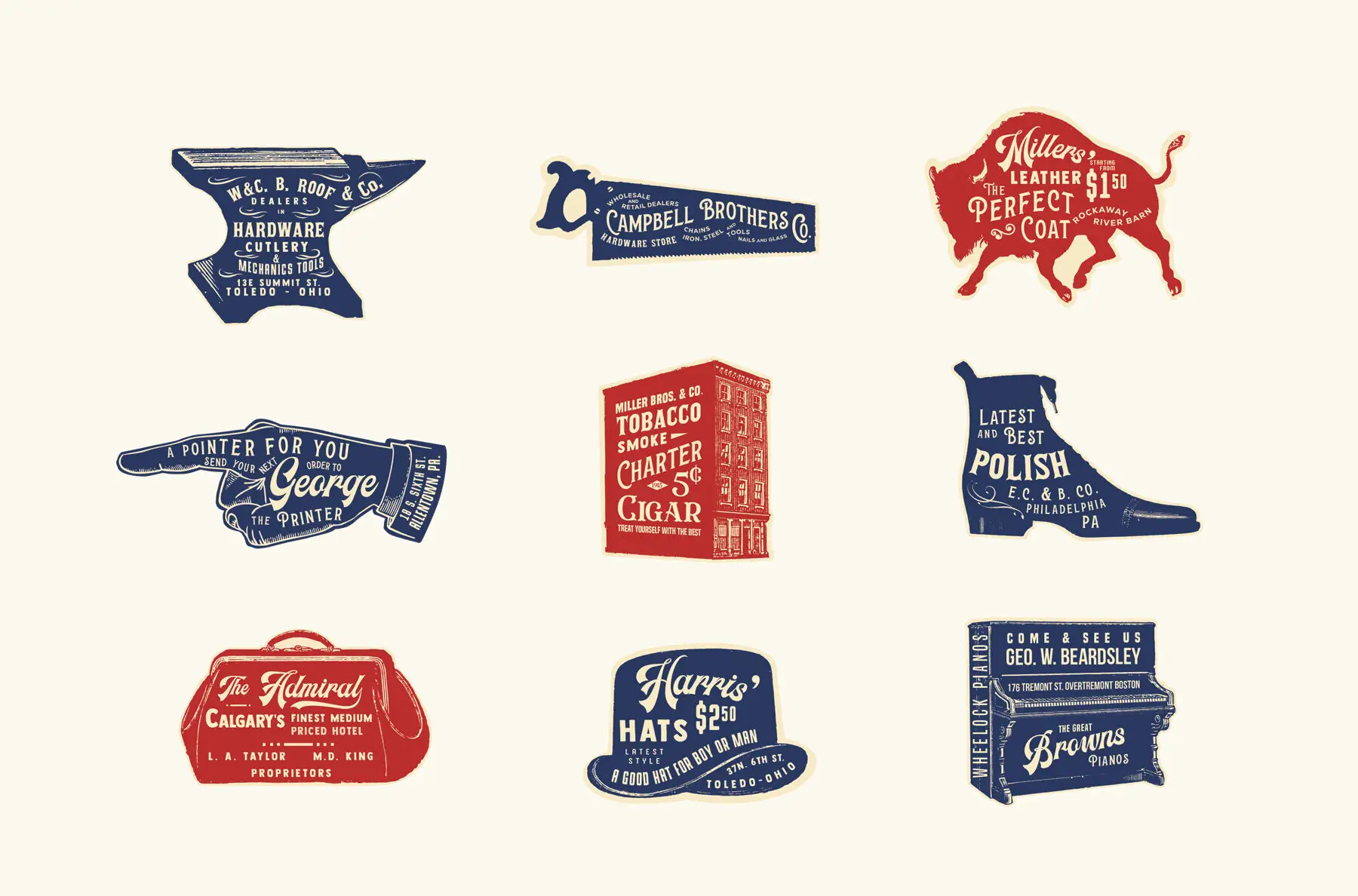 Vintage Advertising Templates Graphics - YouWorkForThem