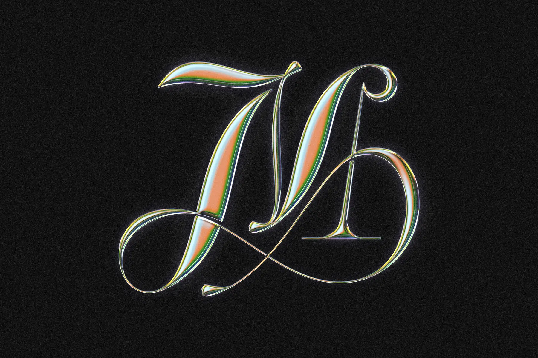 Acid Chromatic Text Logo Effect - YouWorkForThem