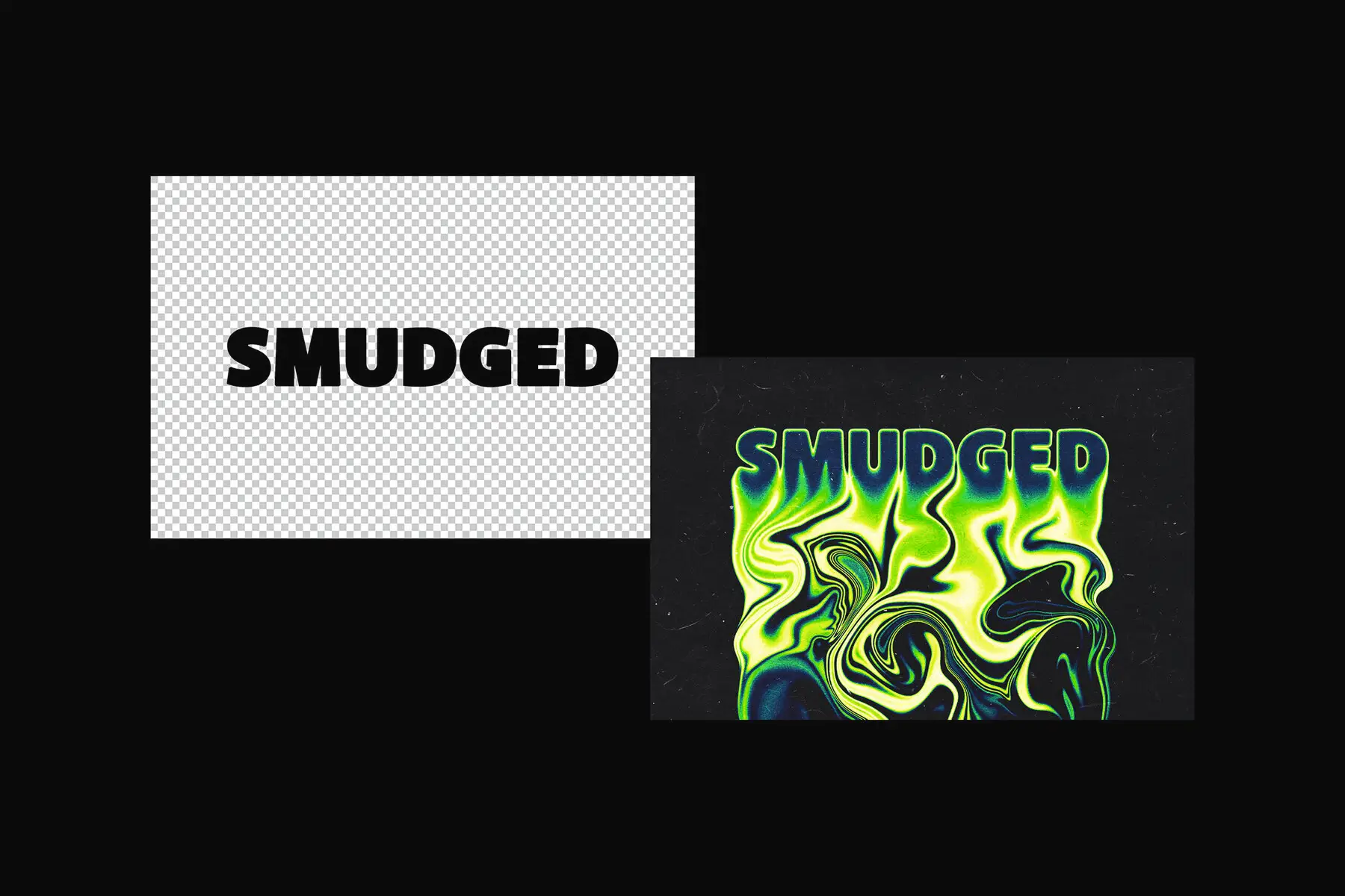 Smudged Flowing Text Effect - YouWorkForThem