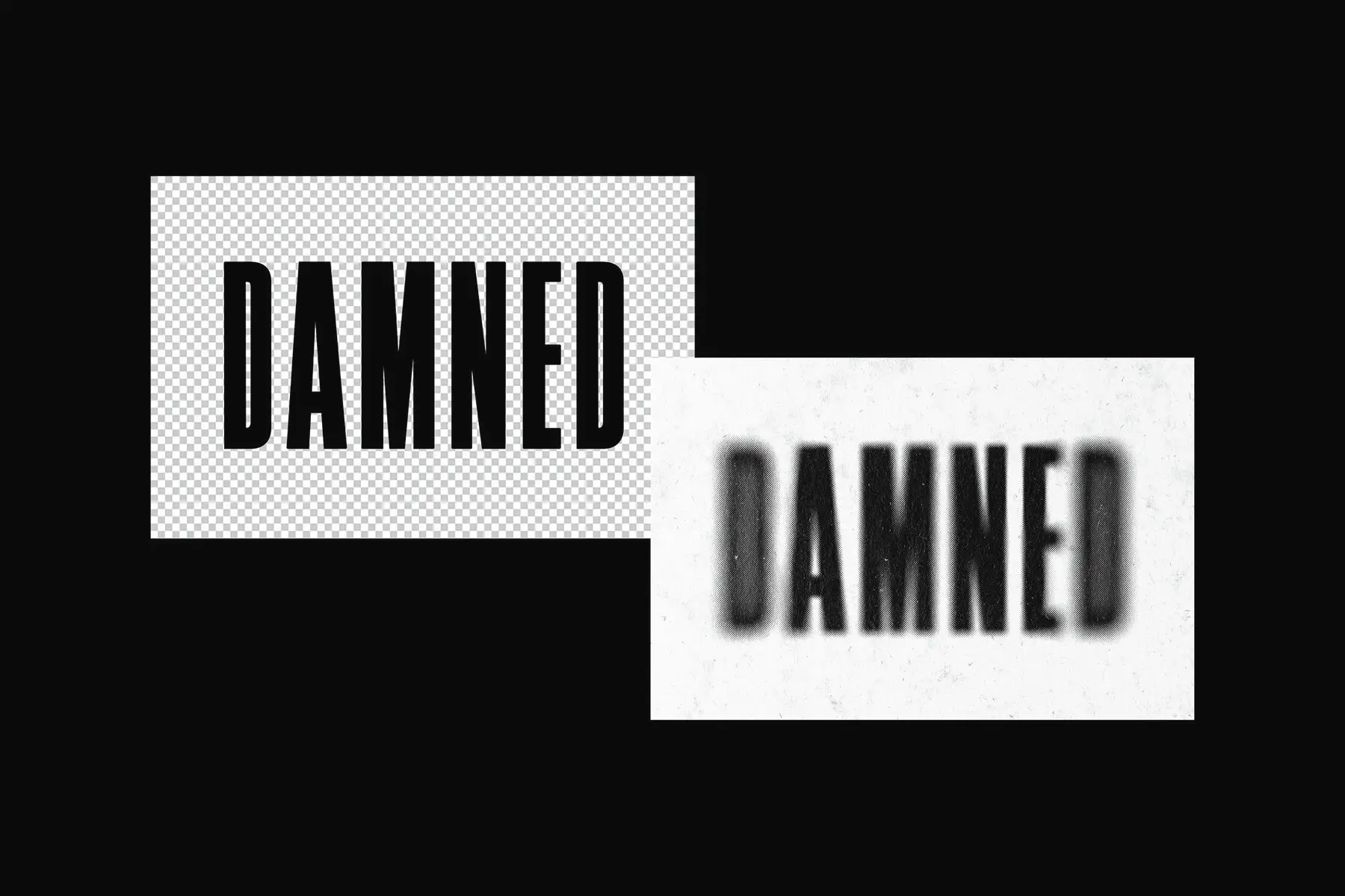 Dust Blurred Halftone Text Effect - YouWorkForThem