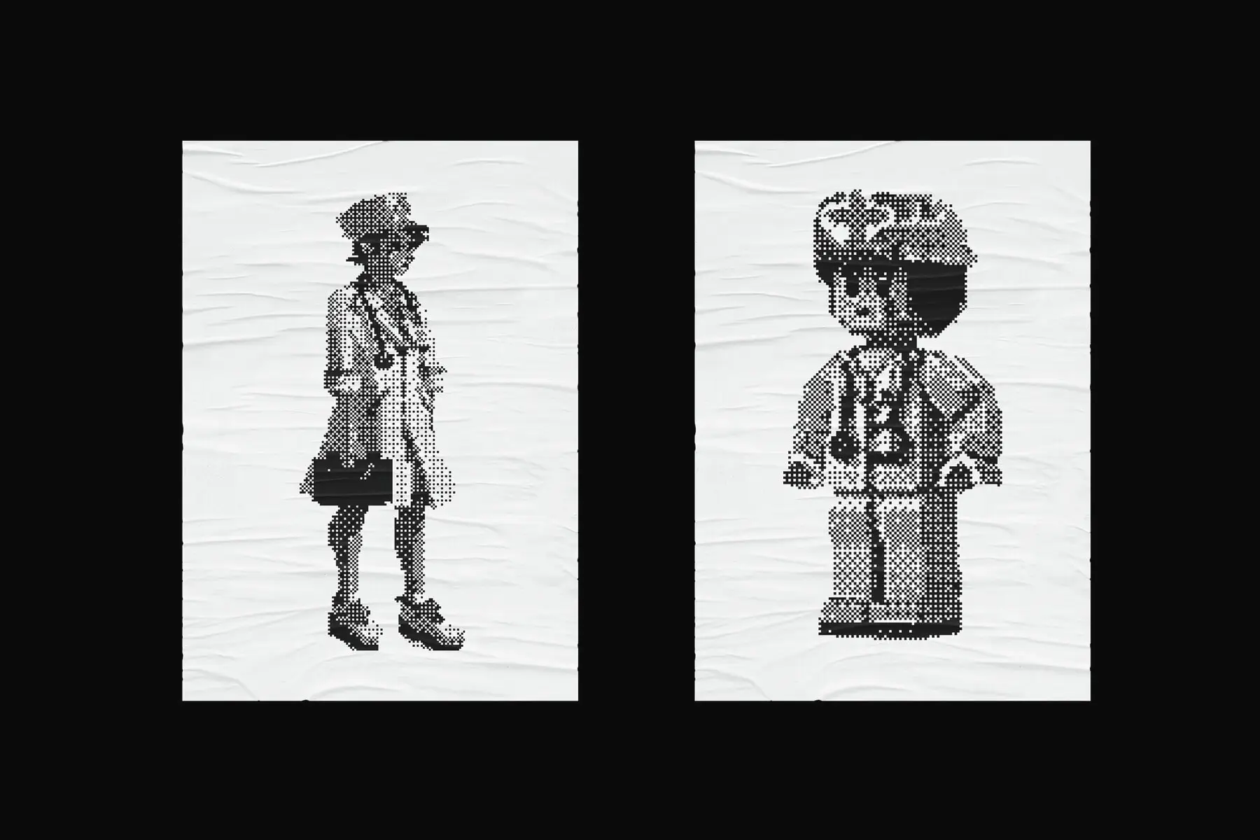 Science Medical Dithering Bitmap Shapes Graphics - YouWorkForThem