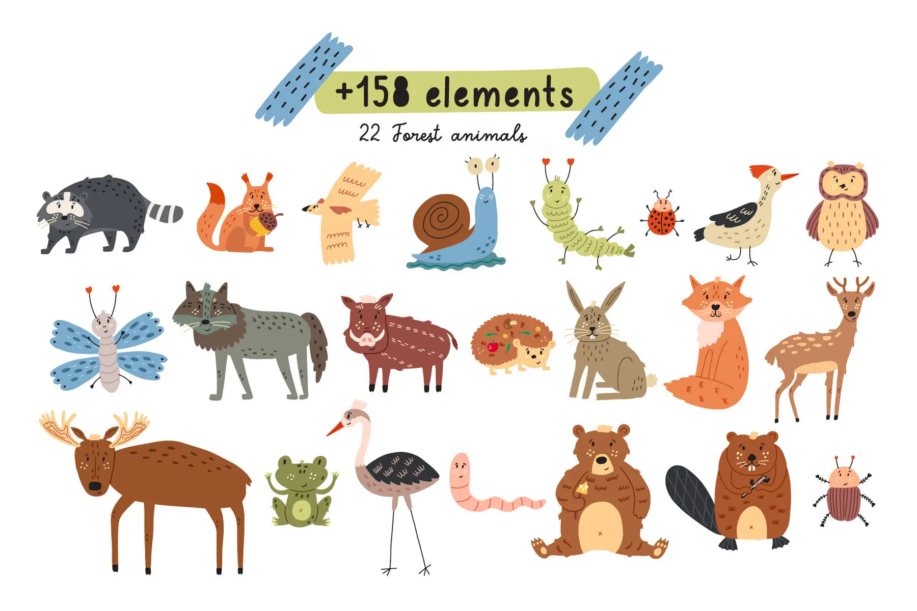 Forest Woodland Animals Graphics - YouWorkForThem