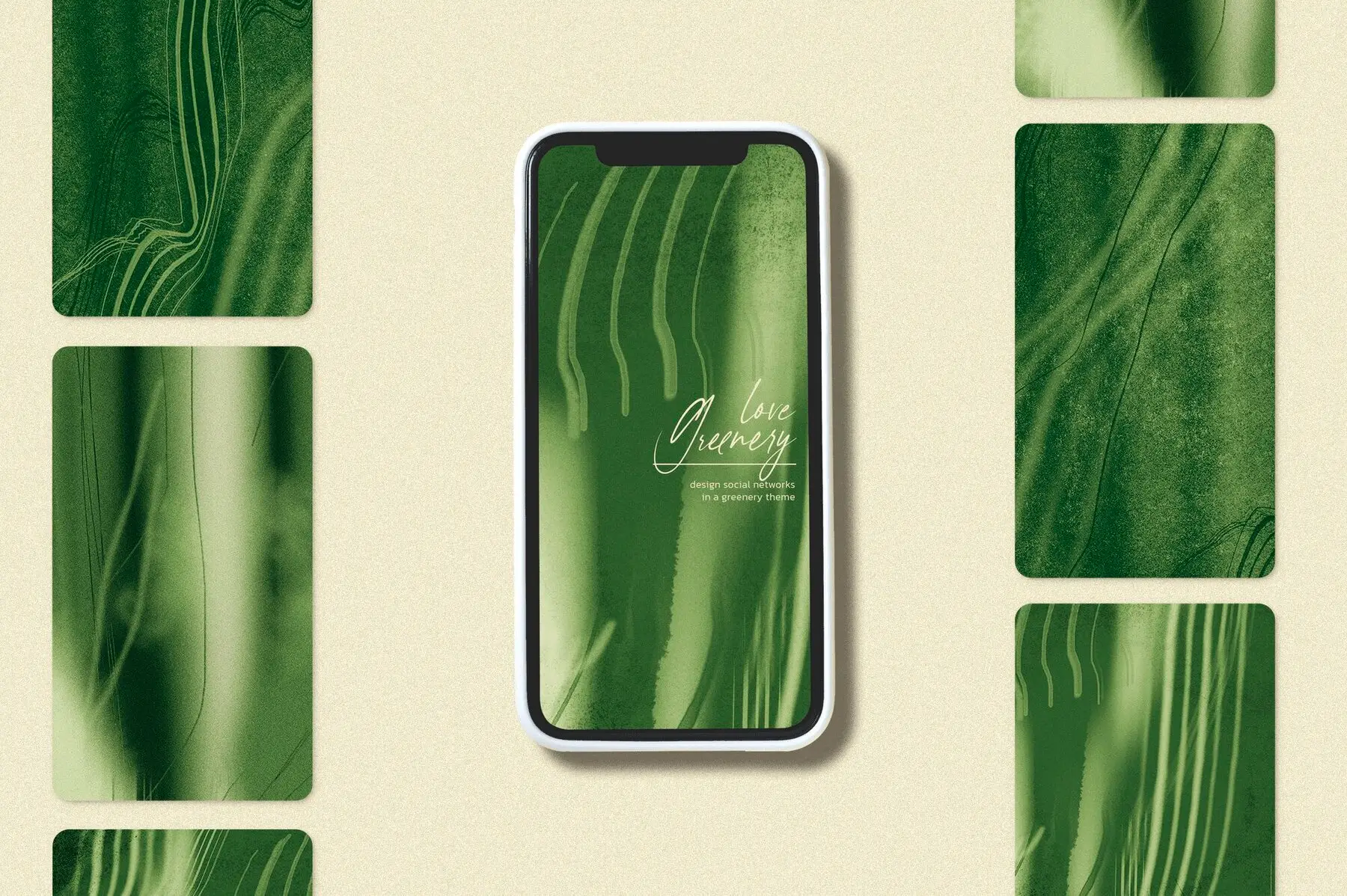 Greenery abstract backgrounds Graphics - YouWorkForThem