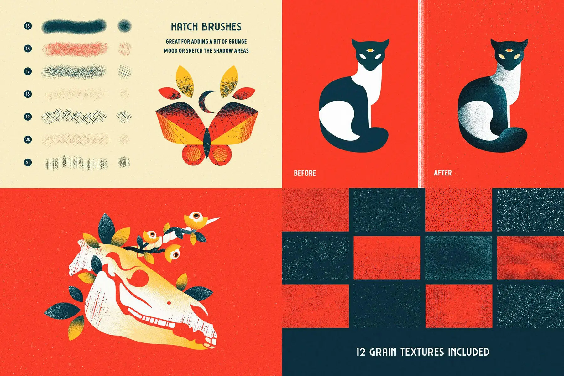 18 in 1 Procreate Brushes Bundle - YouWorkForThem