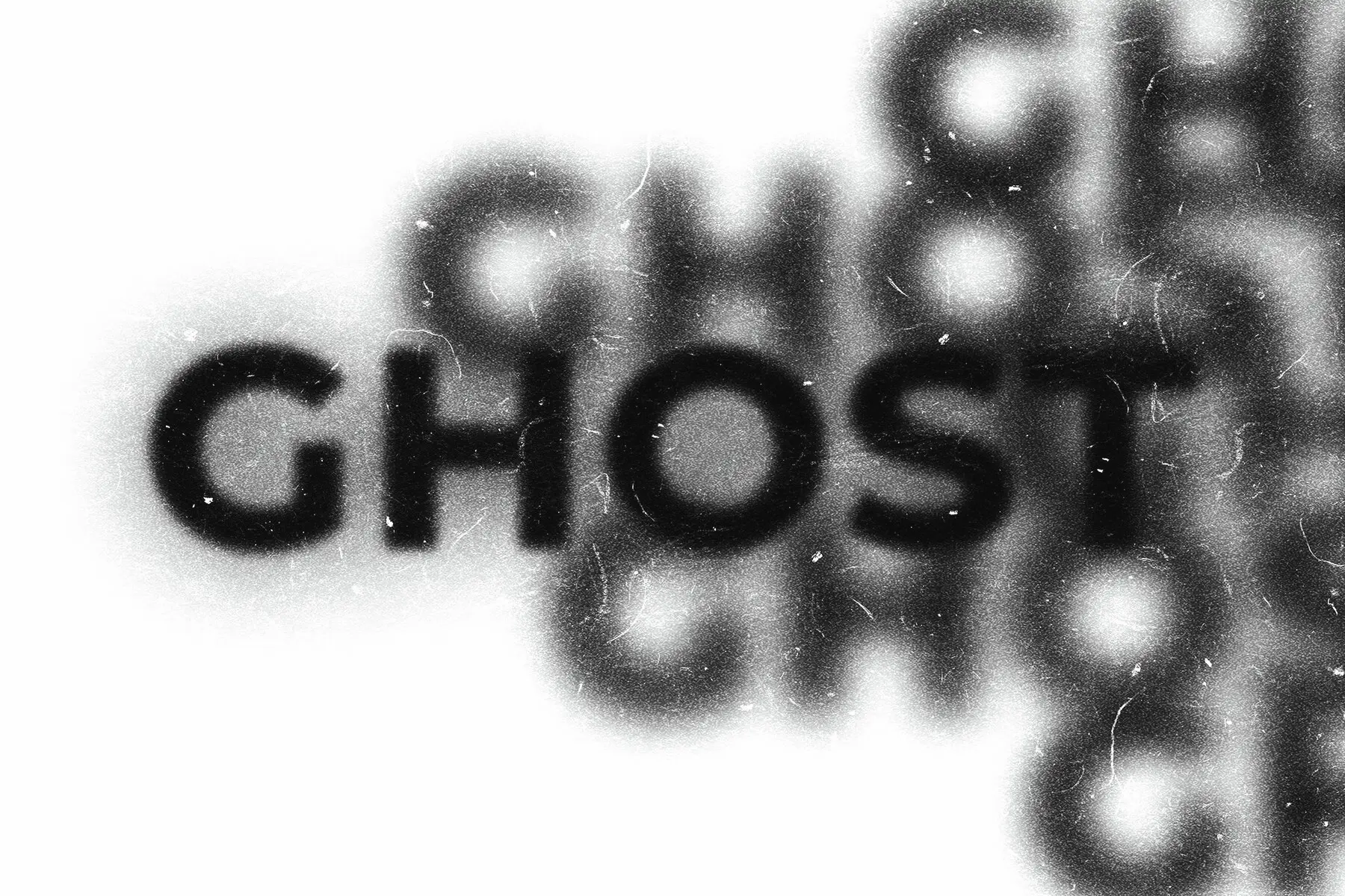Ghost Duplication Melting Text Effect - YouWorkForThem