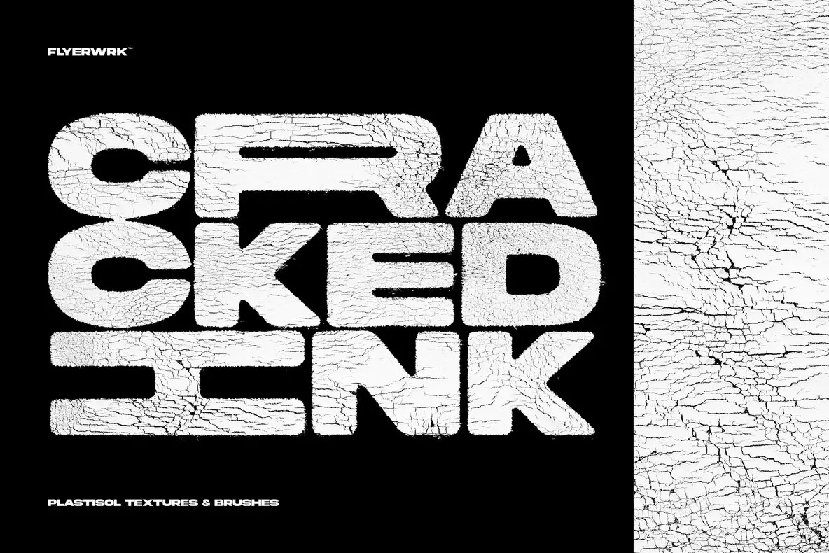 Cracked Plastisol Ink Textures Graphics - YouWorkForThem
