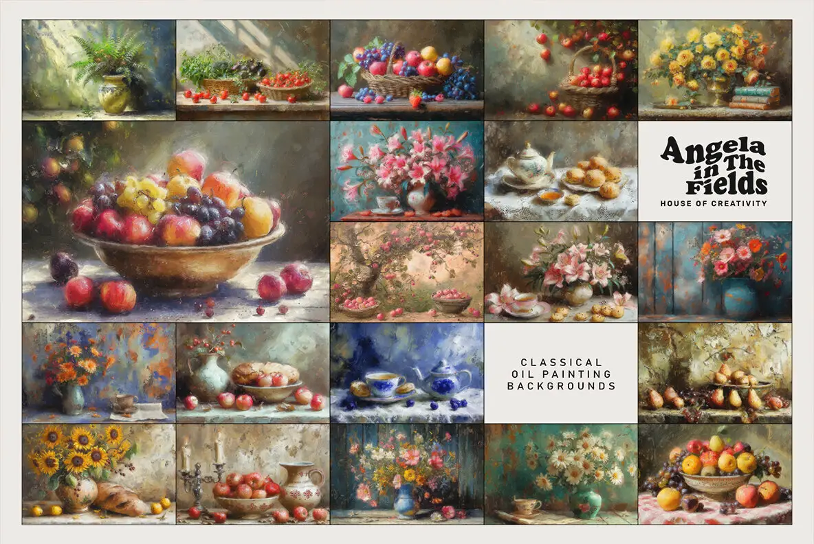 Impressionist Still Life Backgrounds Graphics - YouWorkForThem