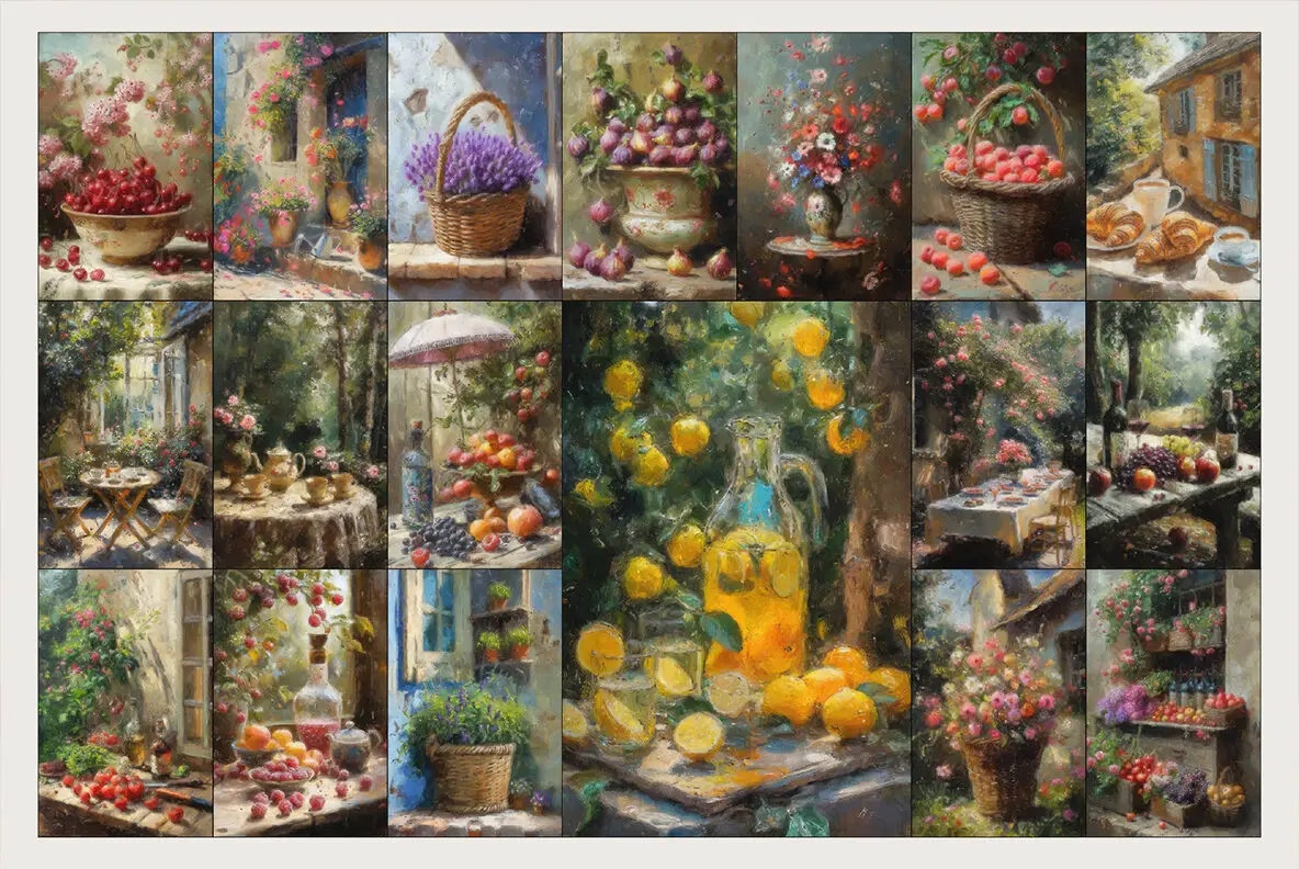 Impressionist Still Life Backgrounds Graphics - YouWorkForThem