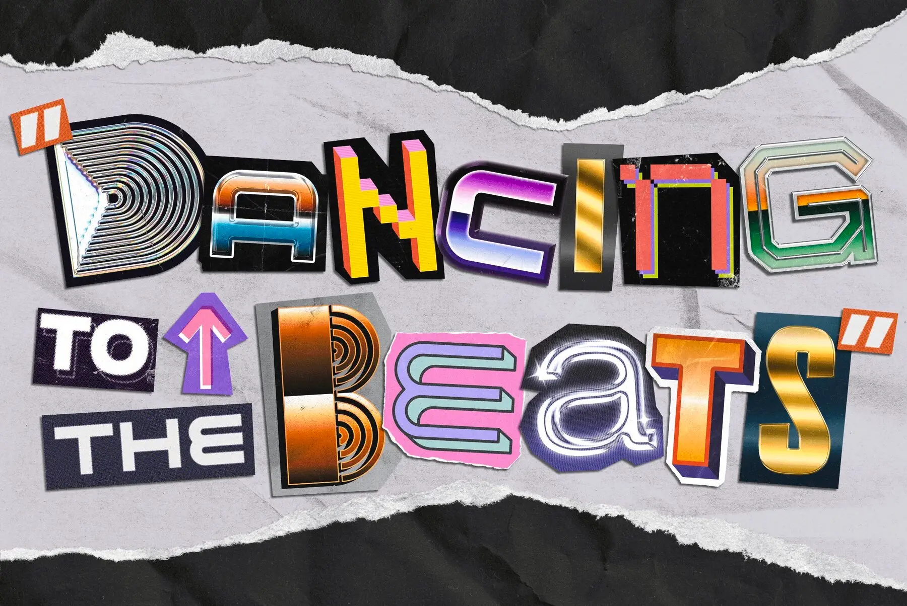 Ransom Cutout Letters Graphics - YouWorkForThem