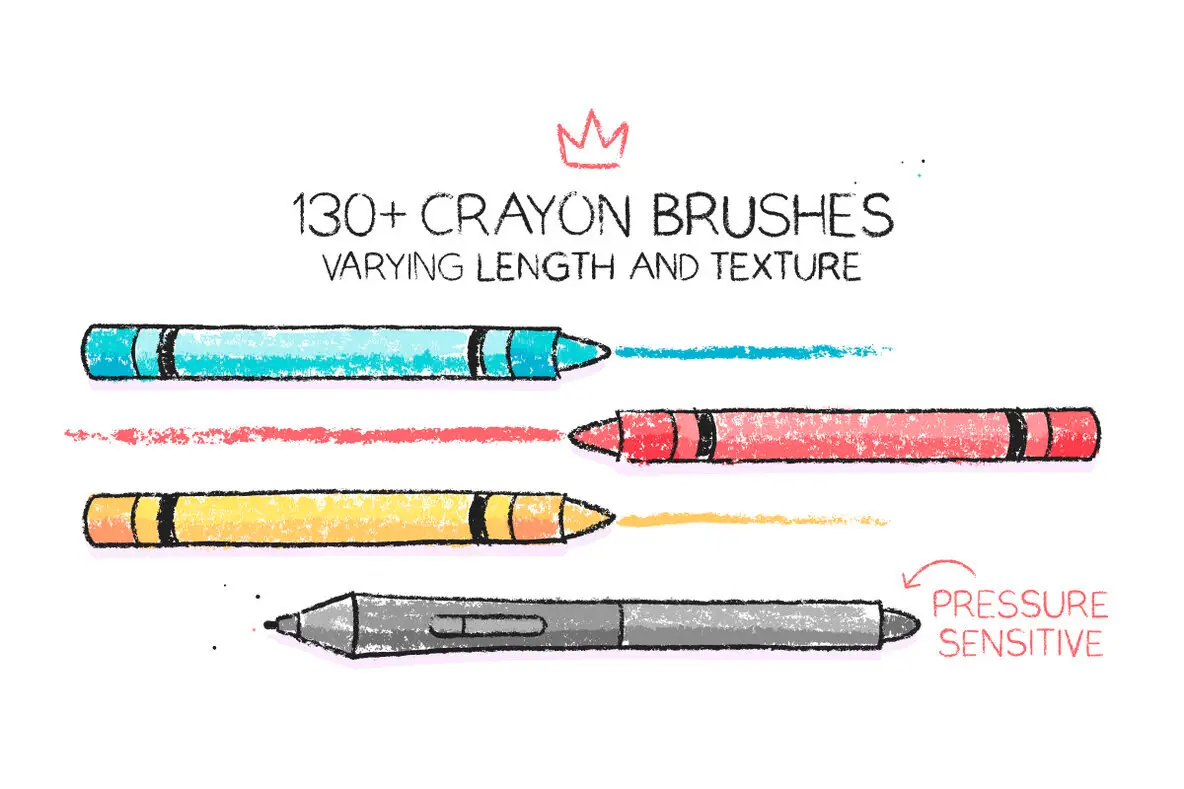 Crayon Brushes - YouWorkForThem