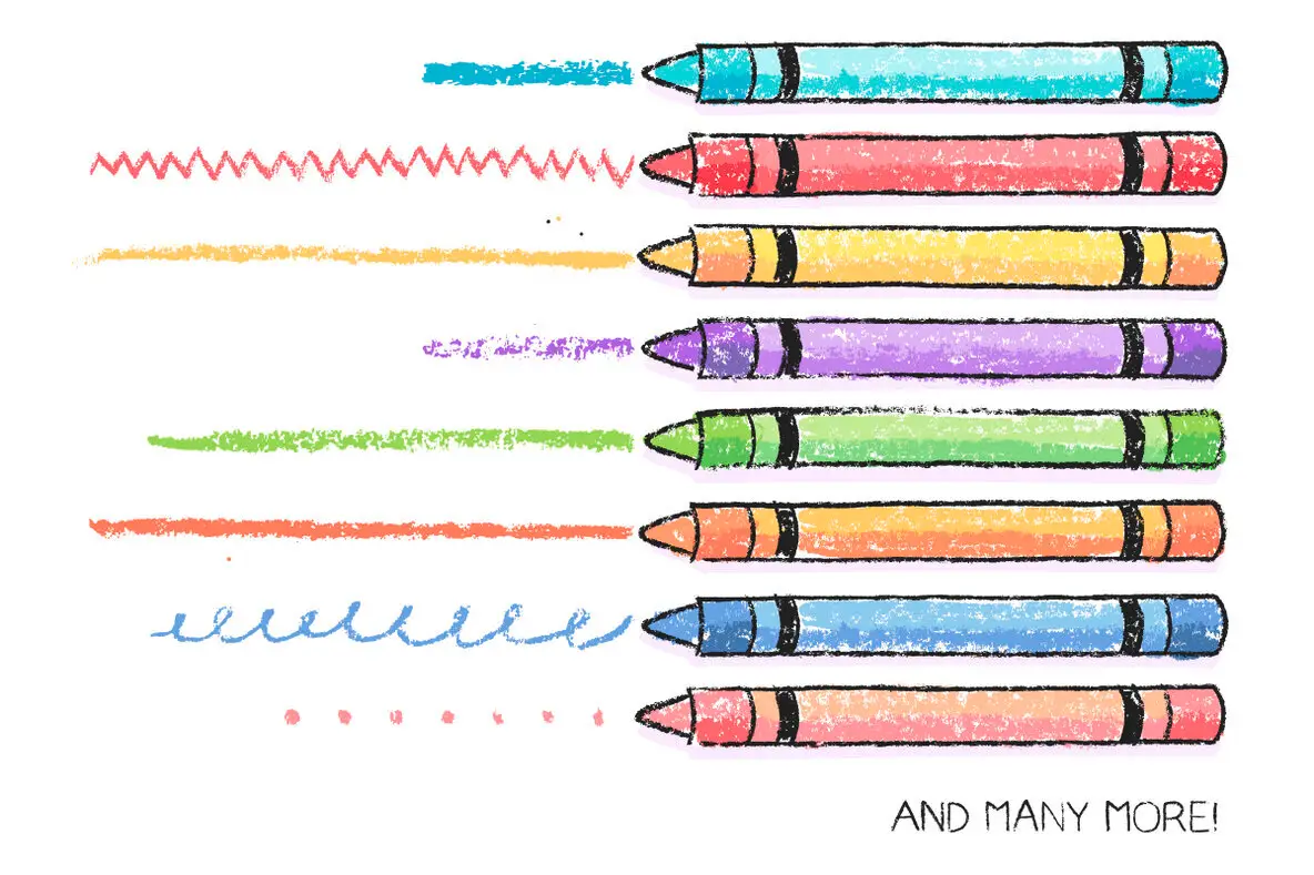 Crayon Brushes - YouWorkForThem