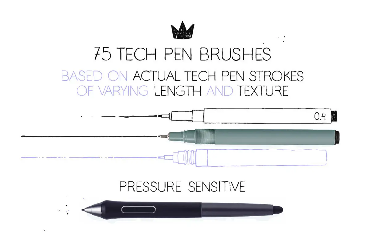Technical Pen Brushes - YouWorkForThem