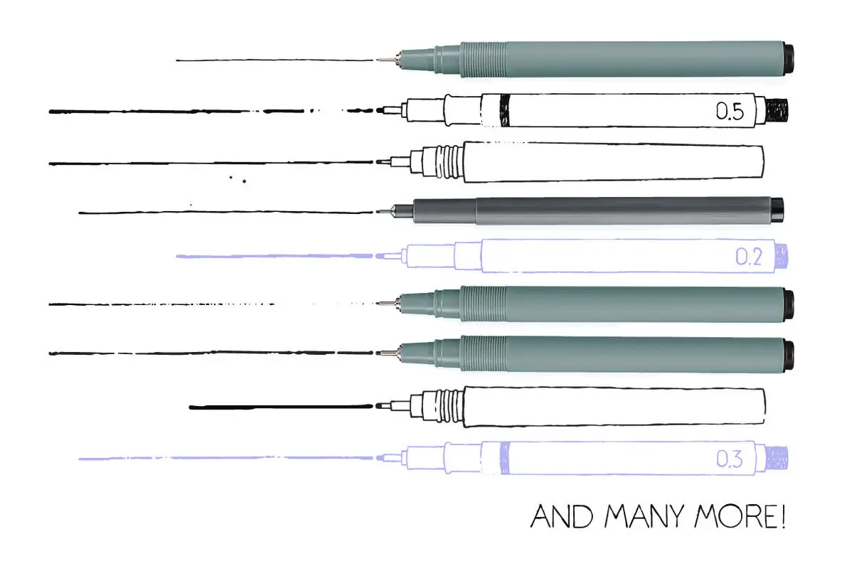 Technical Pen Brushes - YouWorkForThem