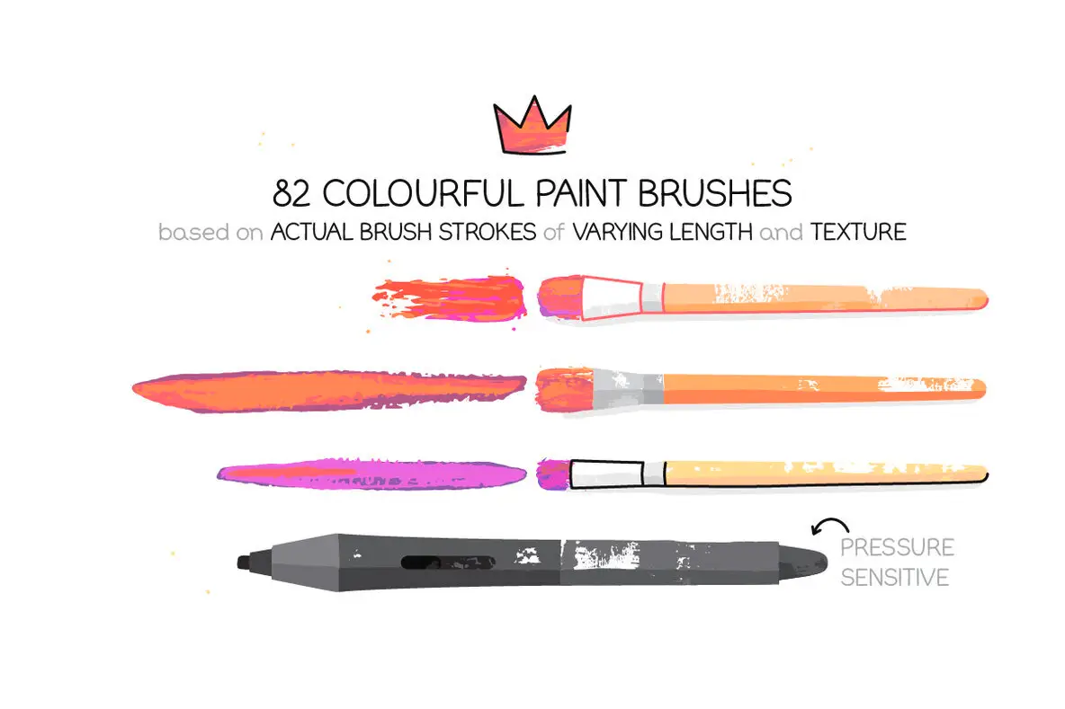 Colourful Brushes Vol 2 - YouWorkForThem