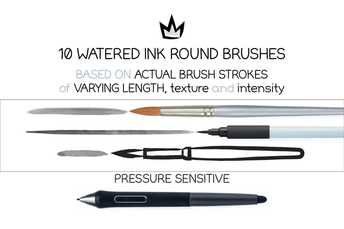 Ink and Watered Ink Brushes - YouWorkForThem