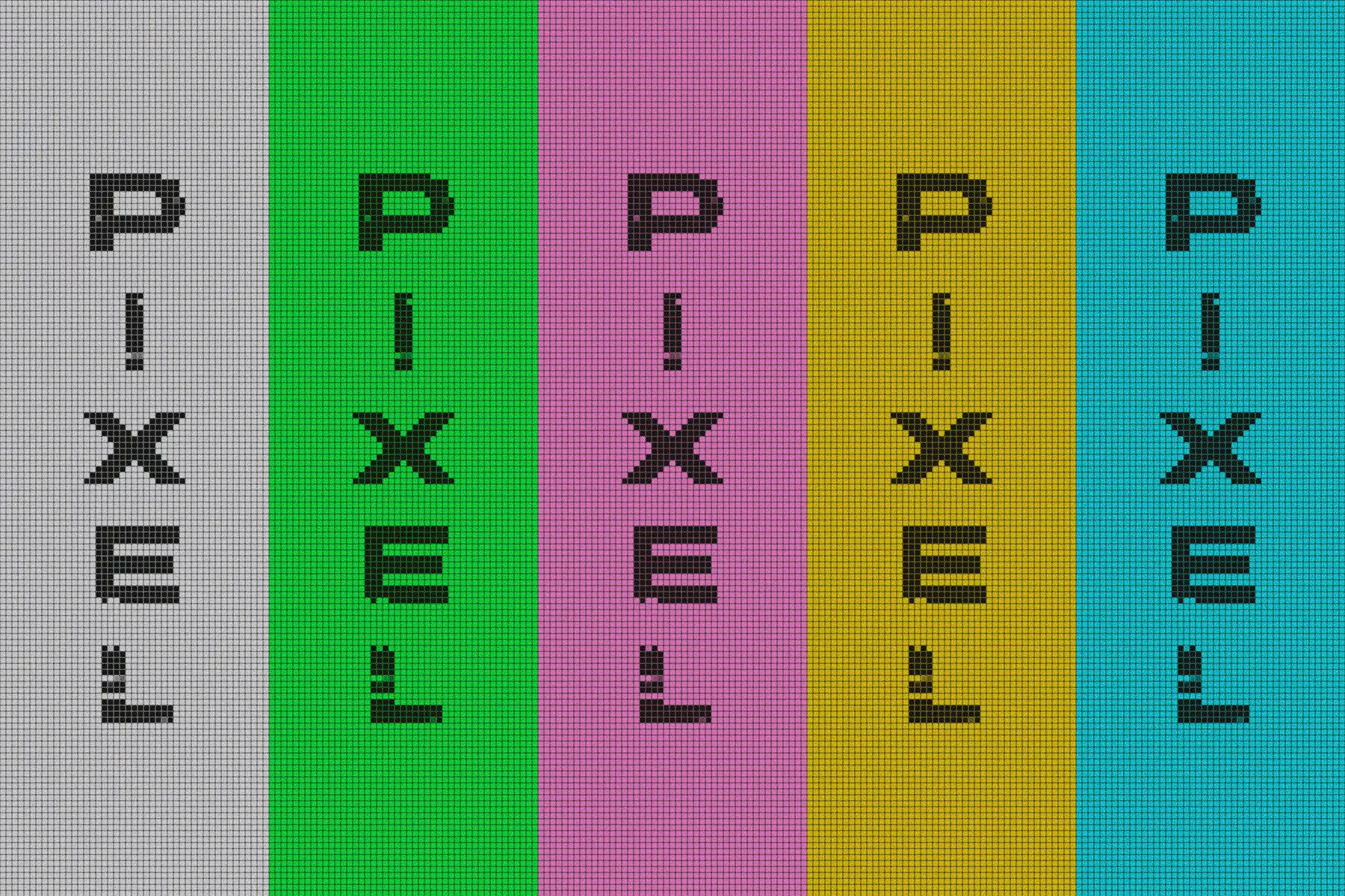 Pixel Screen Text Logo Effect - YouWorkForThem