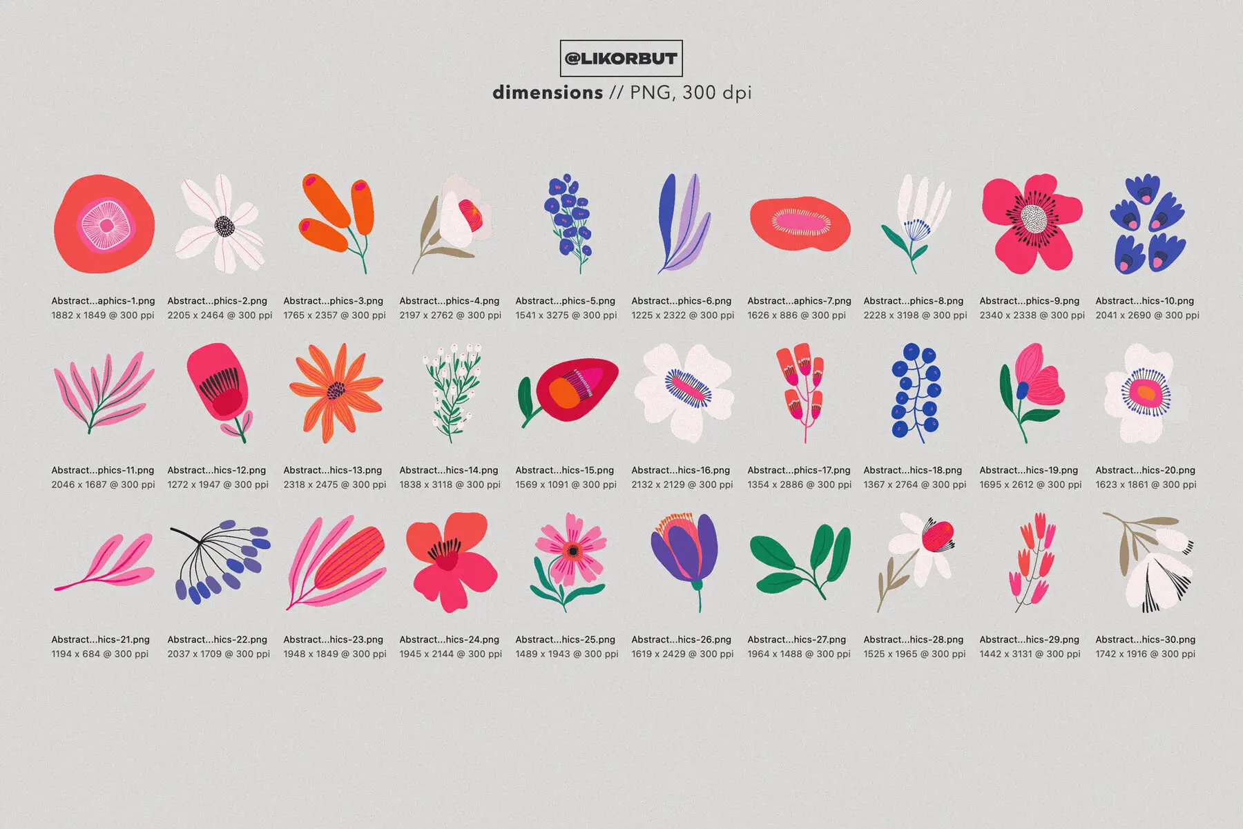 Season Abstract Modern Flowers Graphics - YouWorkForThem