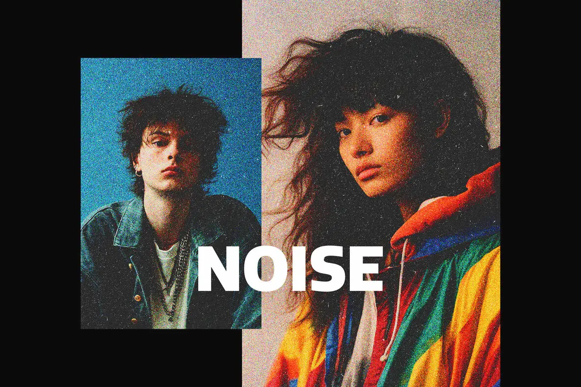 Retro Noise Photo Effect - YouWorkForThem