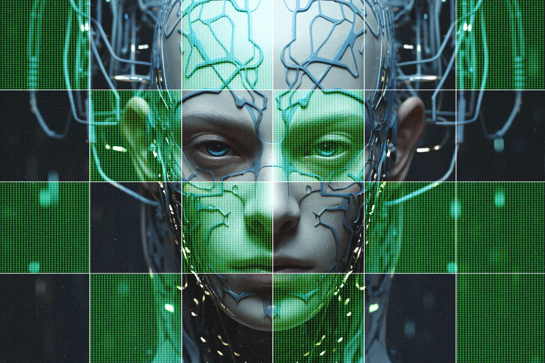 Cyber Shapes Photo Effect - YouWorkForThem