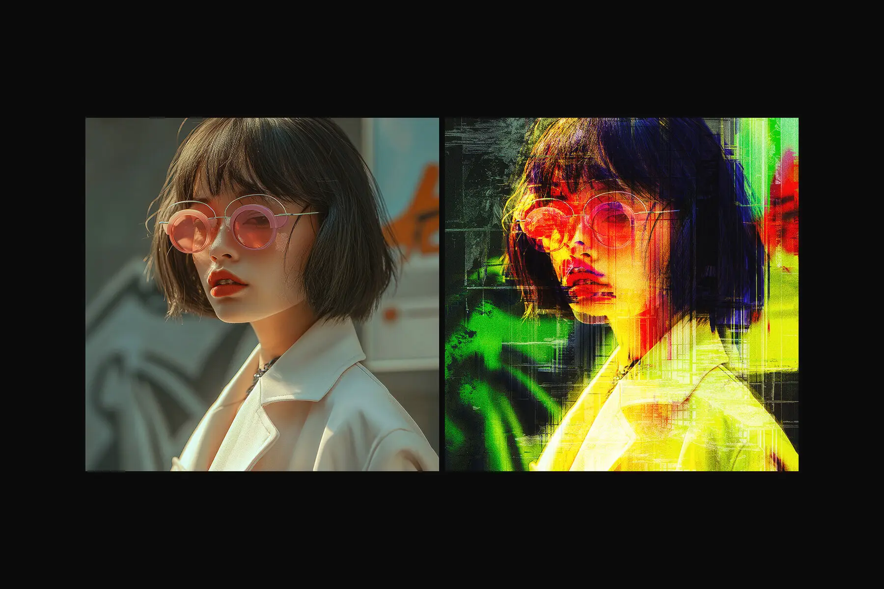 Distorted Glitches Photo Effect - YouWorkForThem