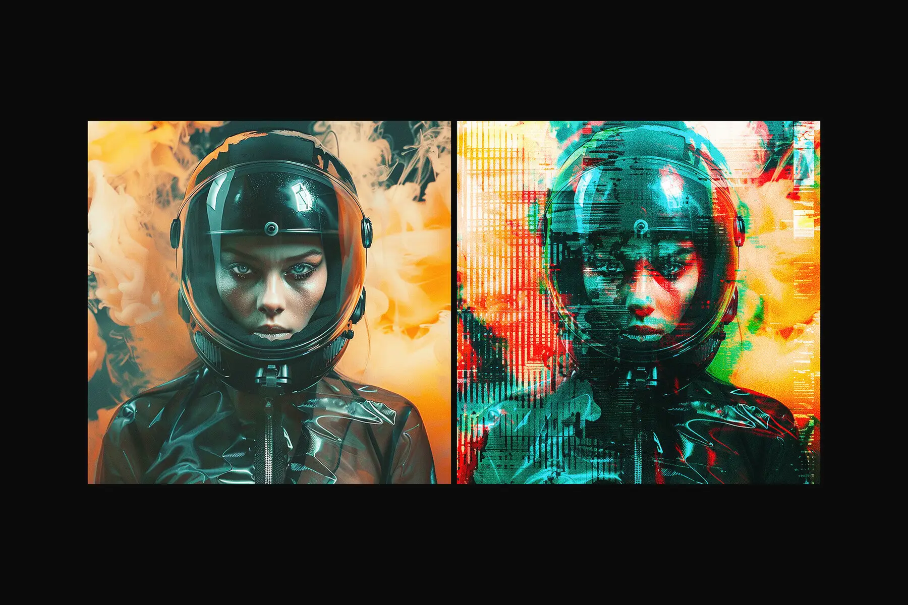 Glitched Distort Photo Effect - YouWorkForThem