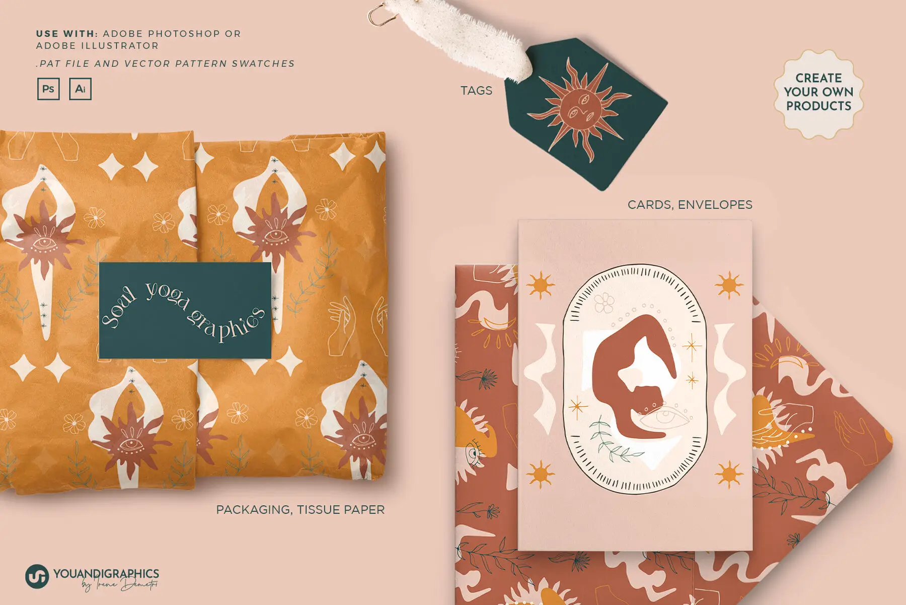 Soul Yoga Graphics Collection Graphics - YouWorkForThem