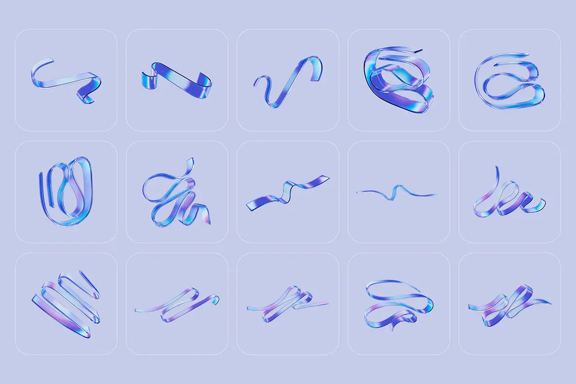 3d Glass Waves Graphics Youworkforthem