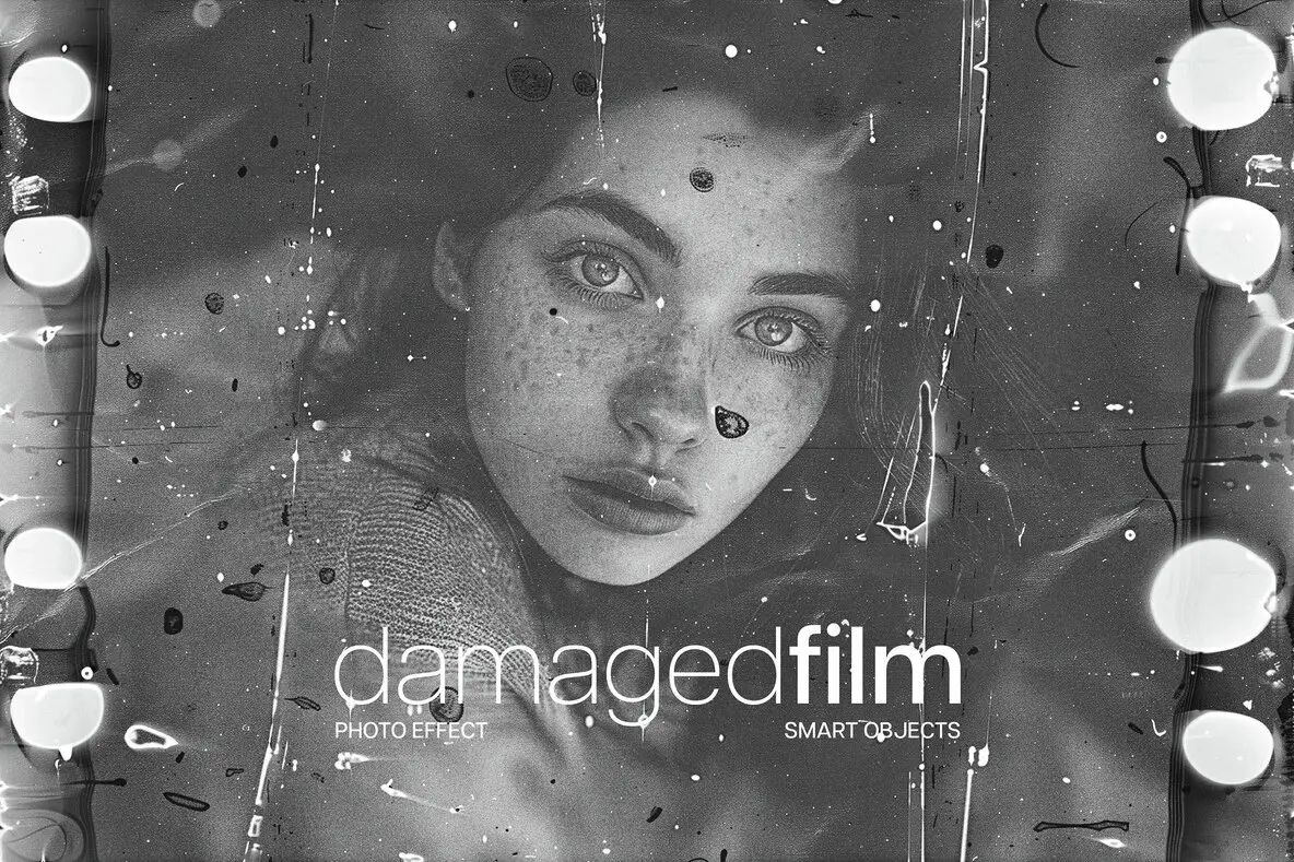 Monochrome Retro Film Photo Effect - YouWorkForThem